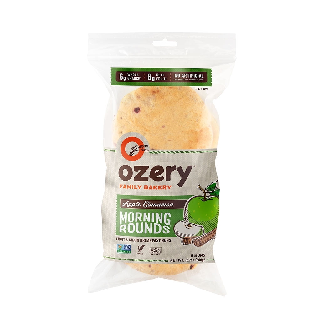 (Pack of 6) Ozery Morning Rounds, Apple Cinnamon, 12.7oz - Walmart.com