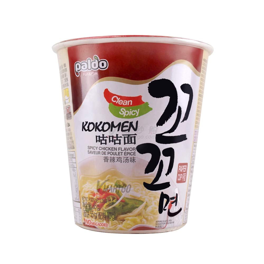 [Pack of 6] Paldo Kokomen Hot Spicy Chicken Soup Cup Noodle Ramen ...