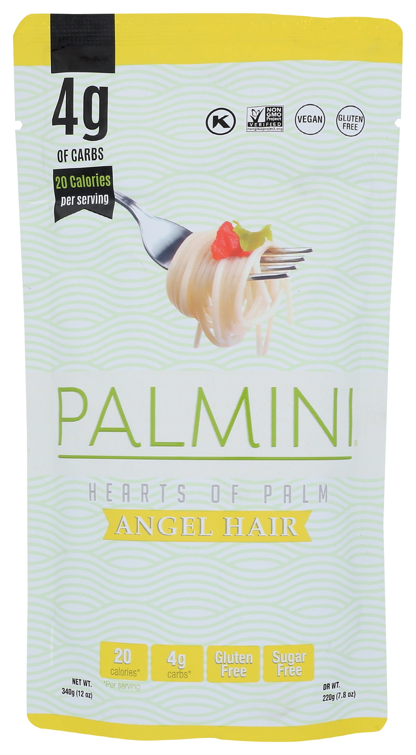 Pack of 6, Palmini Hearts of Palm Angel Hair Pasta, 12 oz - Walmart.com