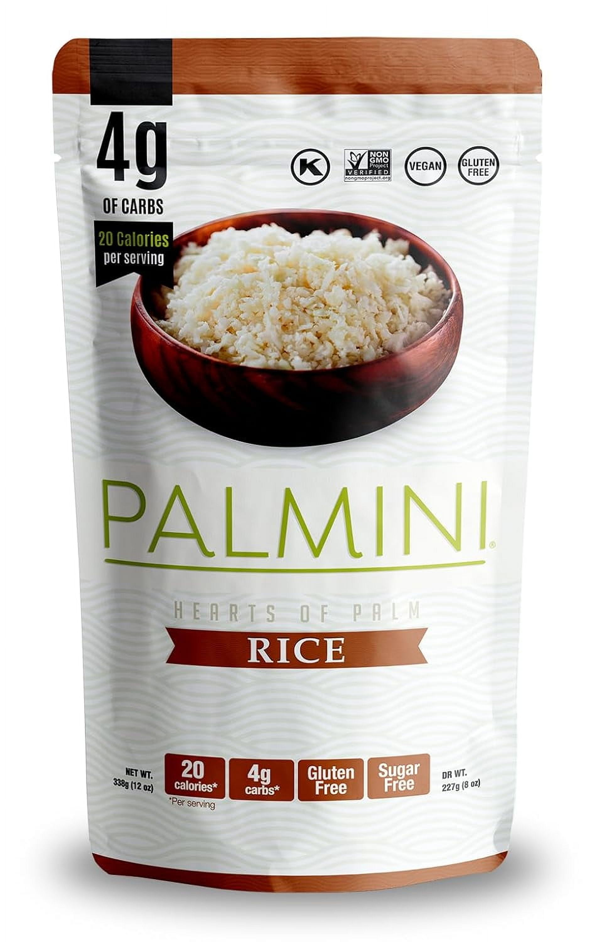 Pack of 6, Palmini Hearts of Palm Rice, 12 oz - Walmart.com