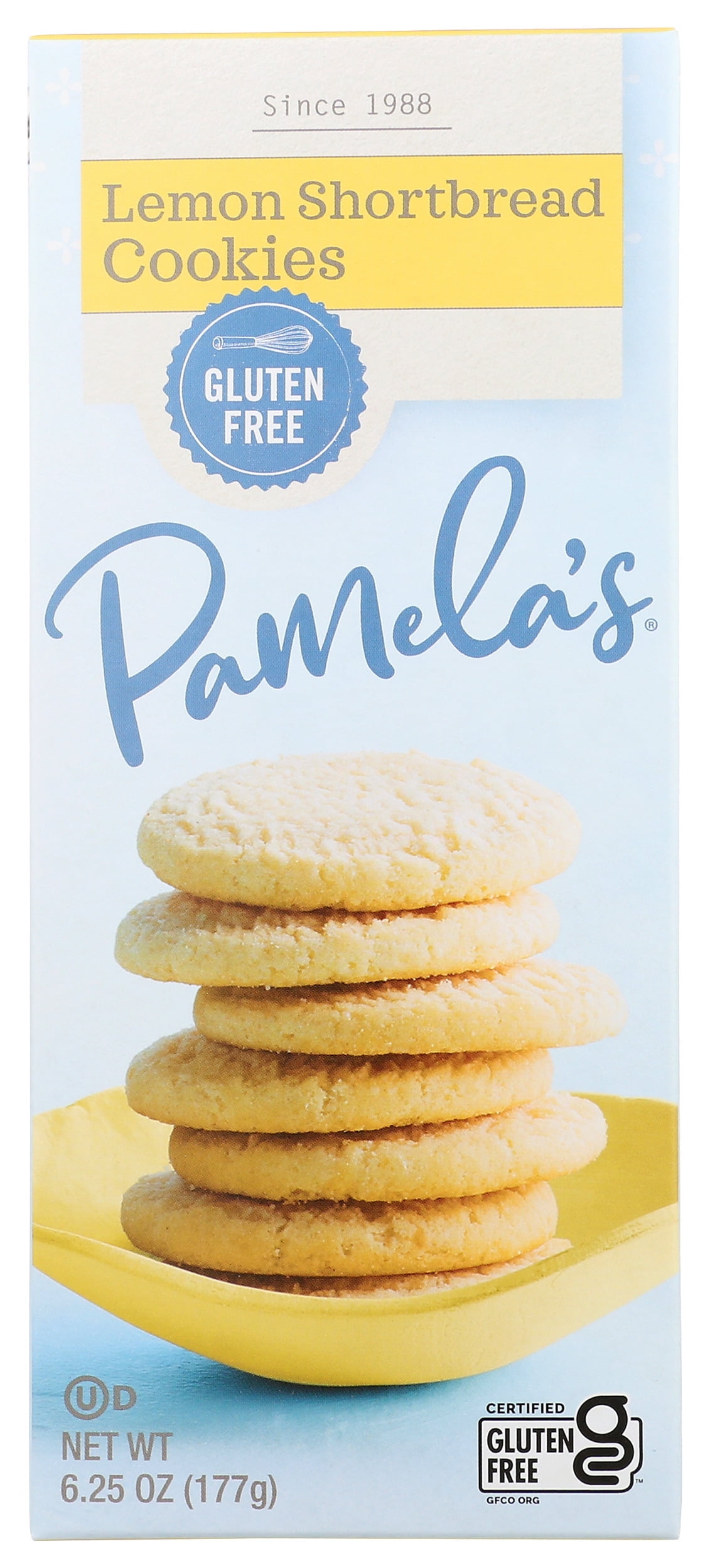 Pack of 6, Pamelas Lemon Shortbread Cookies, 6.25 oz - Walmart Business ...