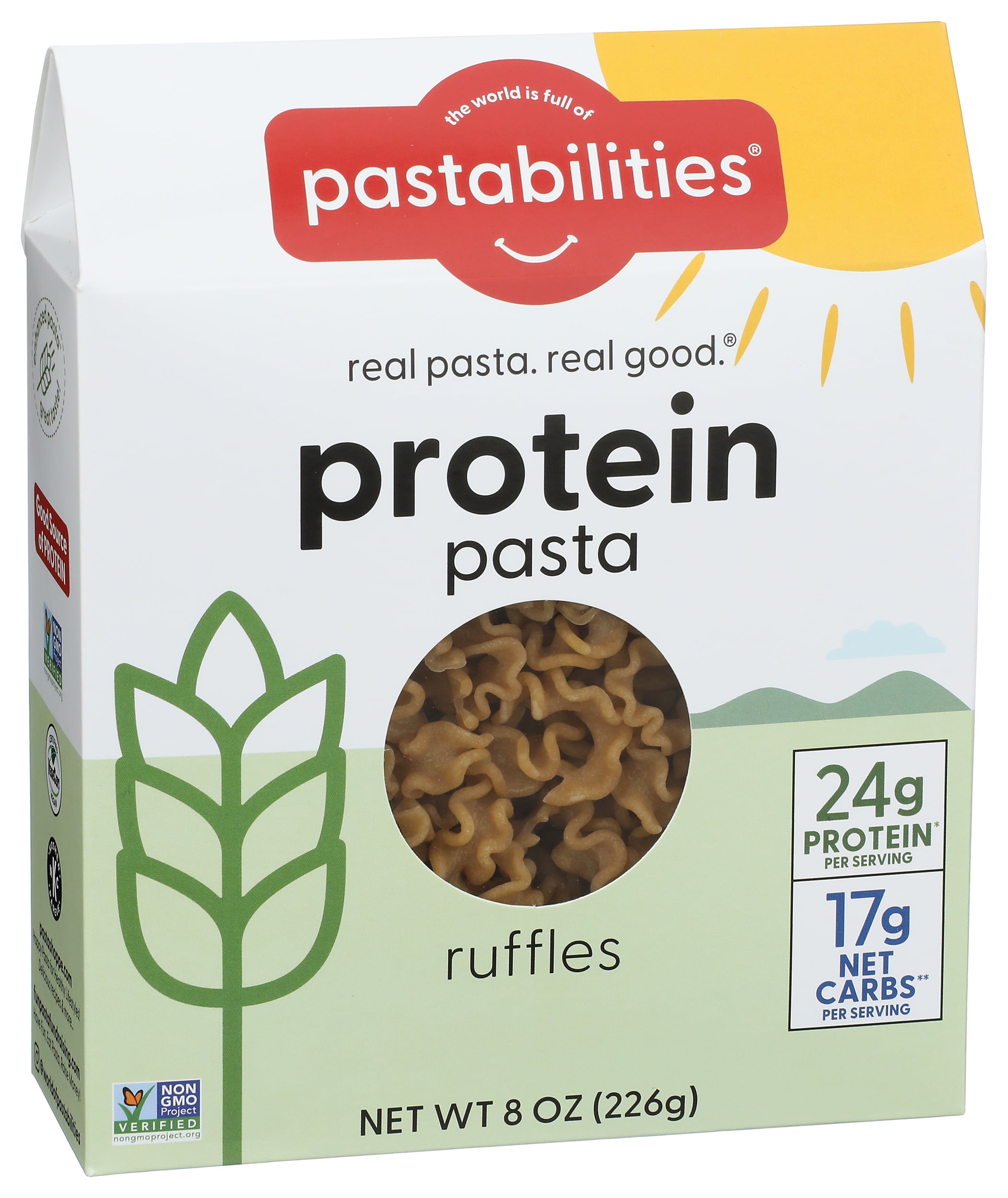 (Pack of 6), Pastabilities Protein Pasta Ruffles, 8 oz - Walmart.com