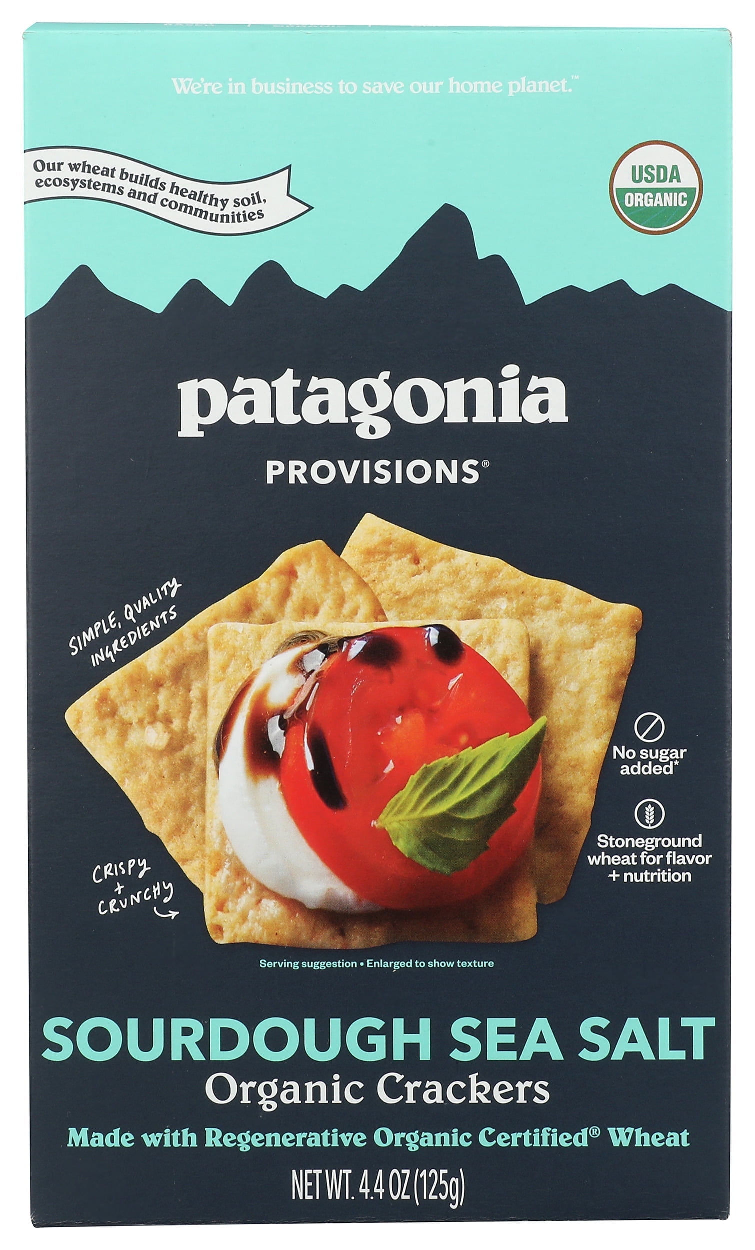 (Pack of 6), Patagonia Provisions Organic Sourdough Sea Salt Crackers ...