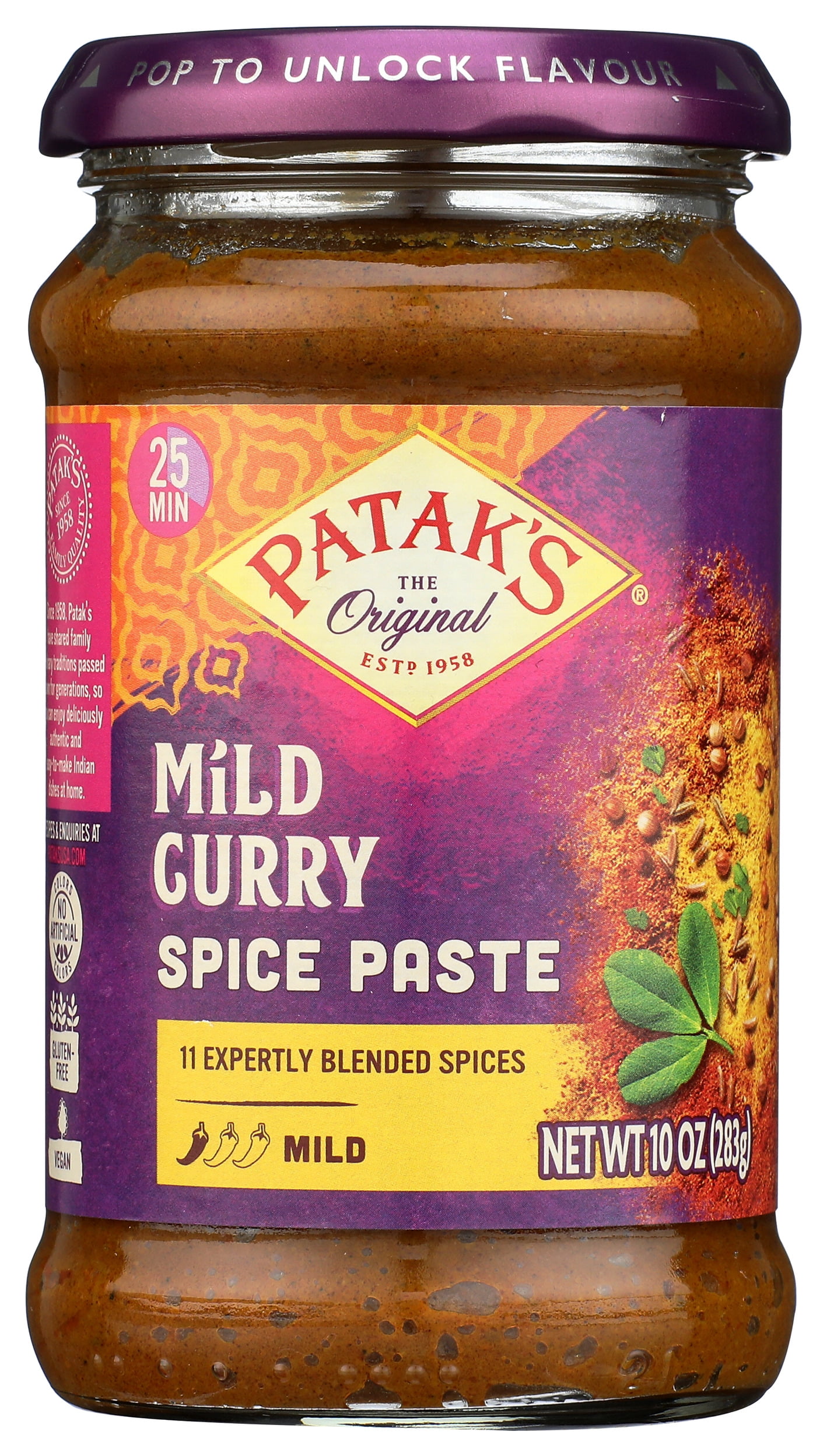 Pack of 6, Pataks Mild Curry Spice Paste, 10 oz - Walmart.com