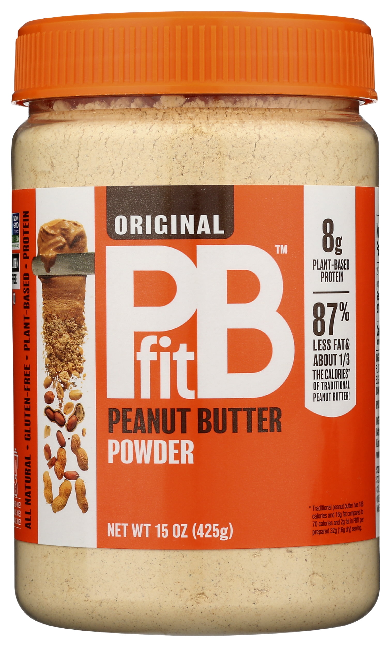 Pack of 6, Pb Fit Original Peanut Butter Powder, 15 oz - Walmart.com