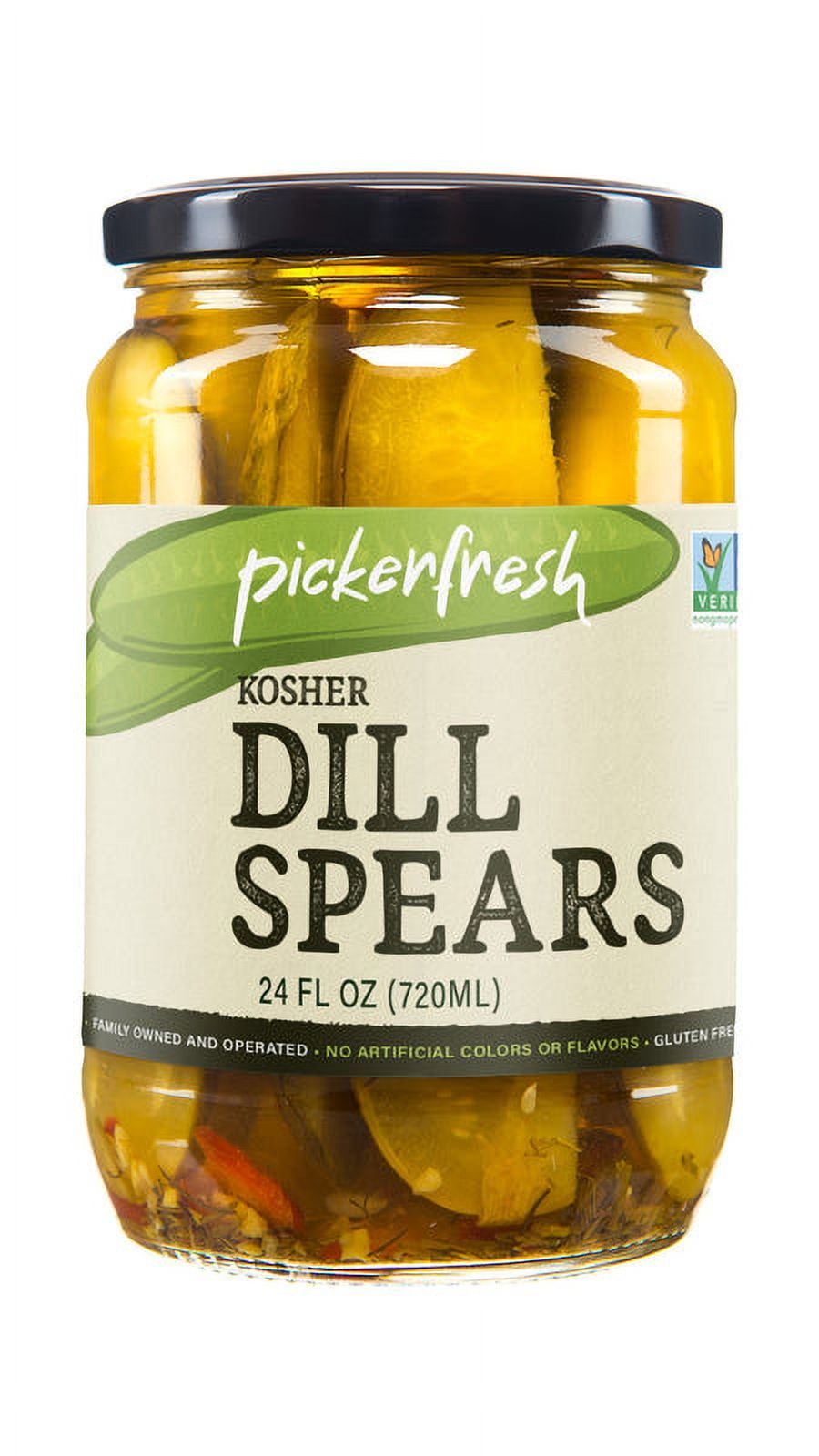 (Pack of 6), Pickerfresh Kosher Dill Pickle Spears, 24 fl oz - Walmart.com