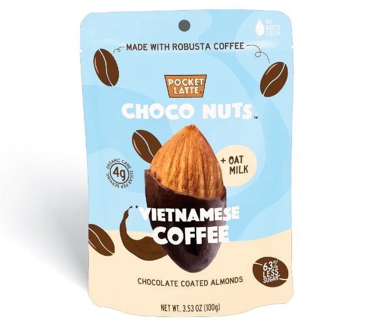 (Pack of 6), Pocket Latte Vietnamese Coffee Choco Nuts, 3.53 oz ...