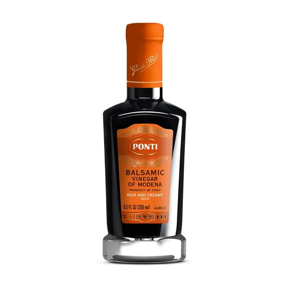 (Pack of 6) Ponti Rich & Creamy Balsamic Vinegar of Modena, 8.5oz ...