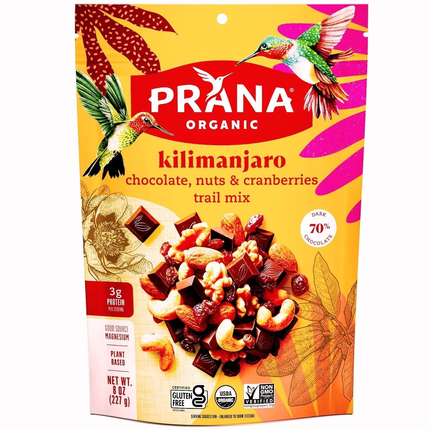 (Pack of 6) Prana Organic Kilimanjaro Trail Mix, 8oz - Walmart.com