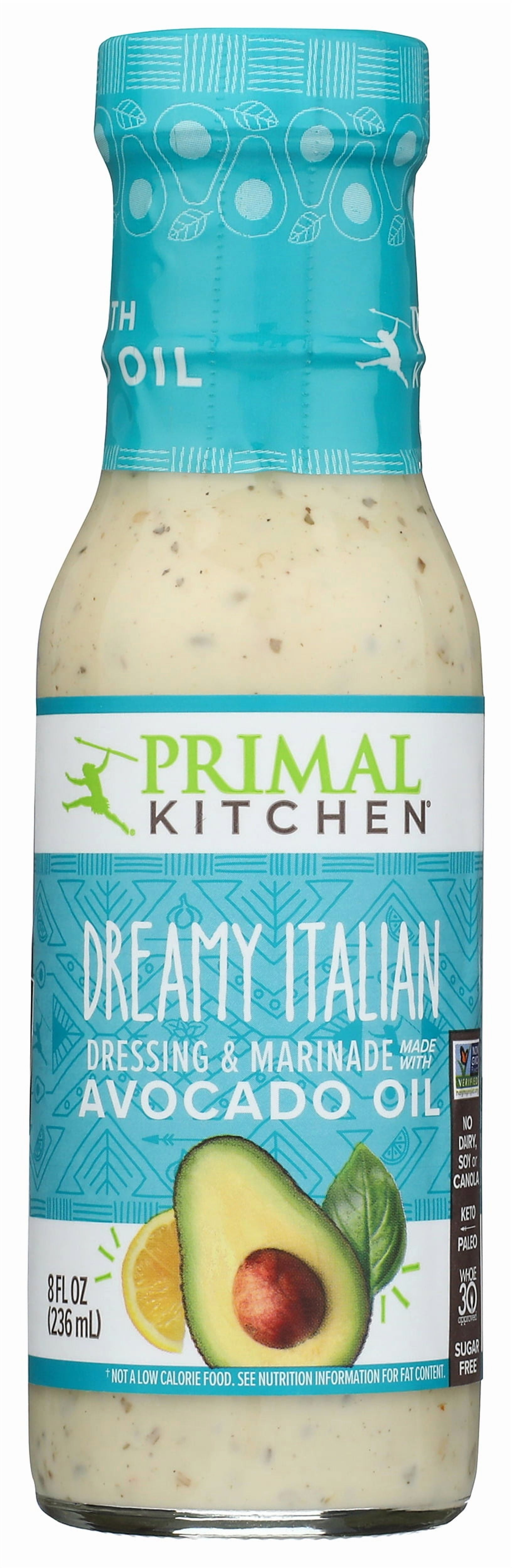 Pack of 6, Primal Kitchen Dreamy Italian Dressing & Marinade Avocado ...