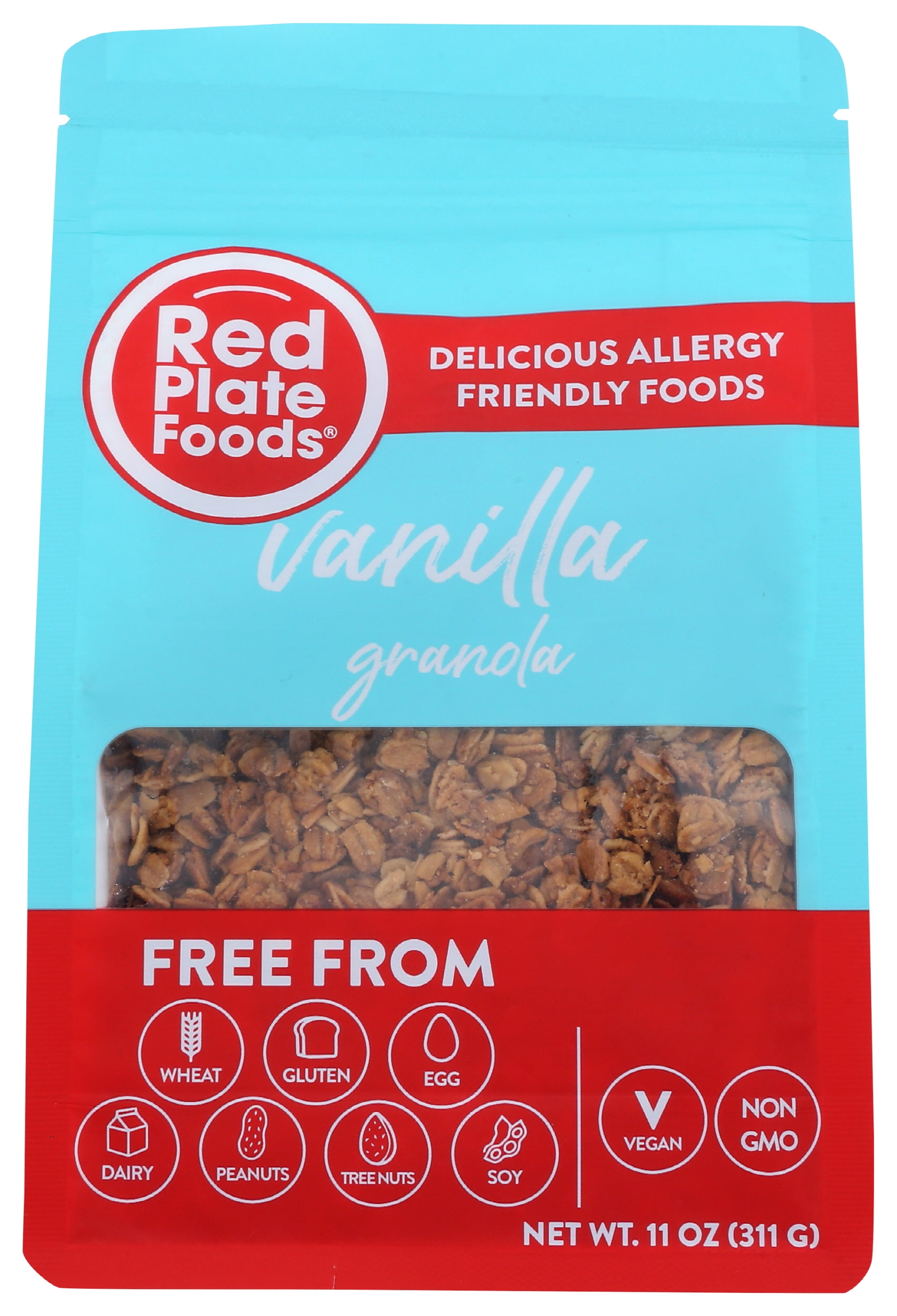(Pack of 6), Red Plate Foods Vanilla Granola, 11 oz - Walmart.com