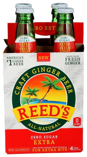 (Pack of 6) Reeds Soda 4-Pack Extra Ginger Beer 48 Fo - Walmart.com