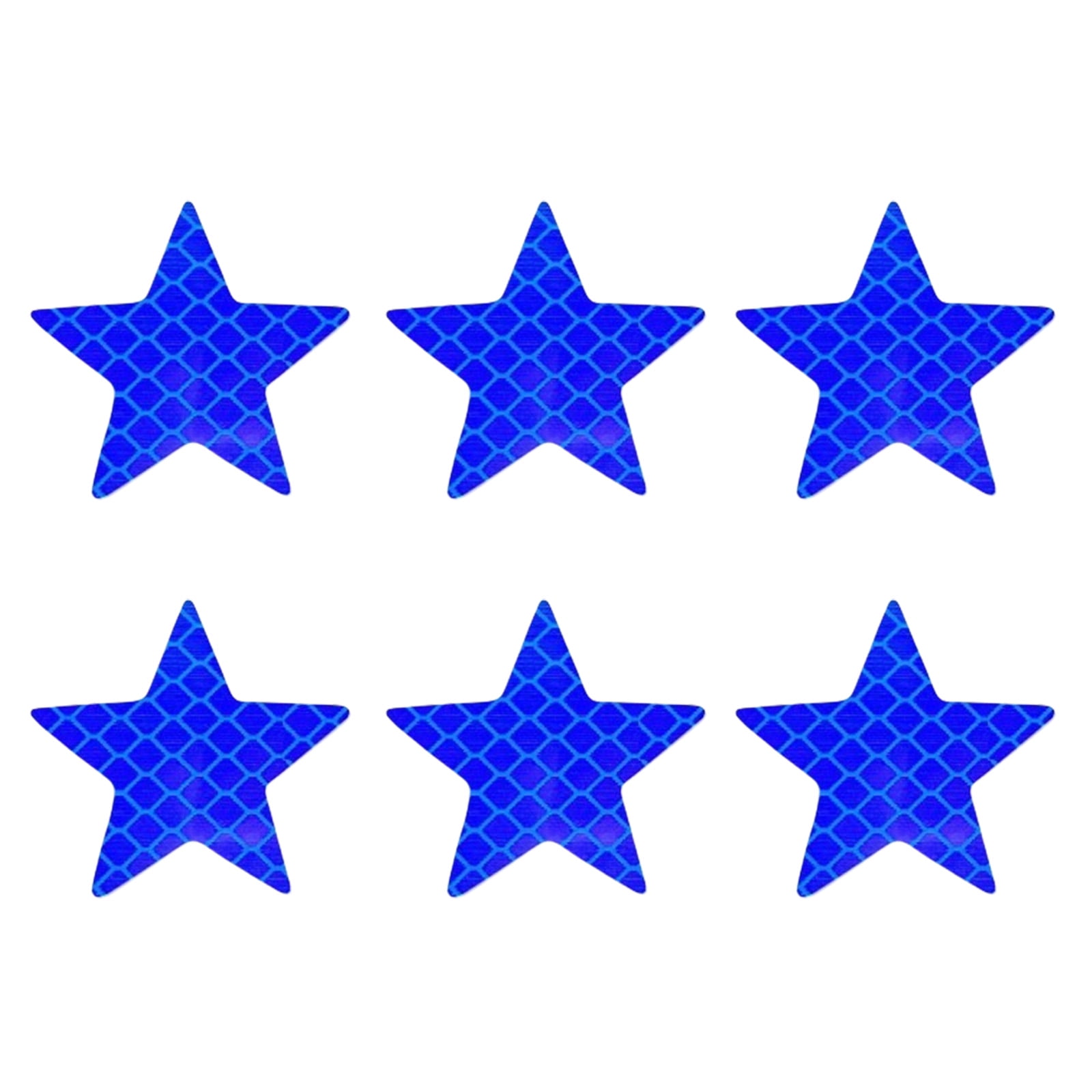 Pack of 6 Reflective Star Stickers Self-Adhesive Warning Tapes for ...