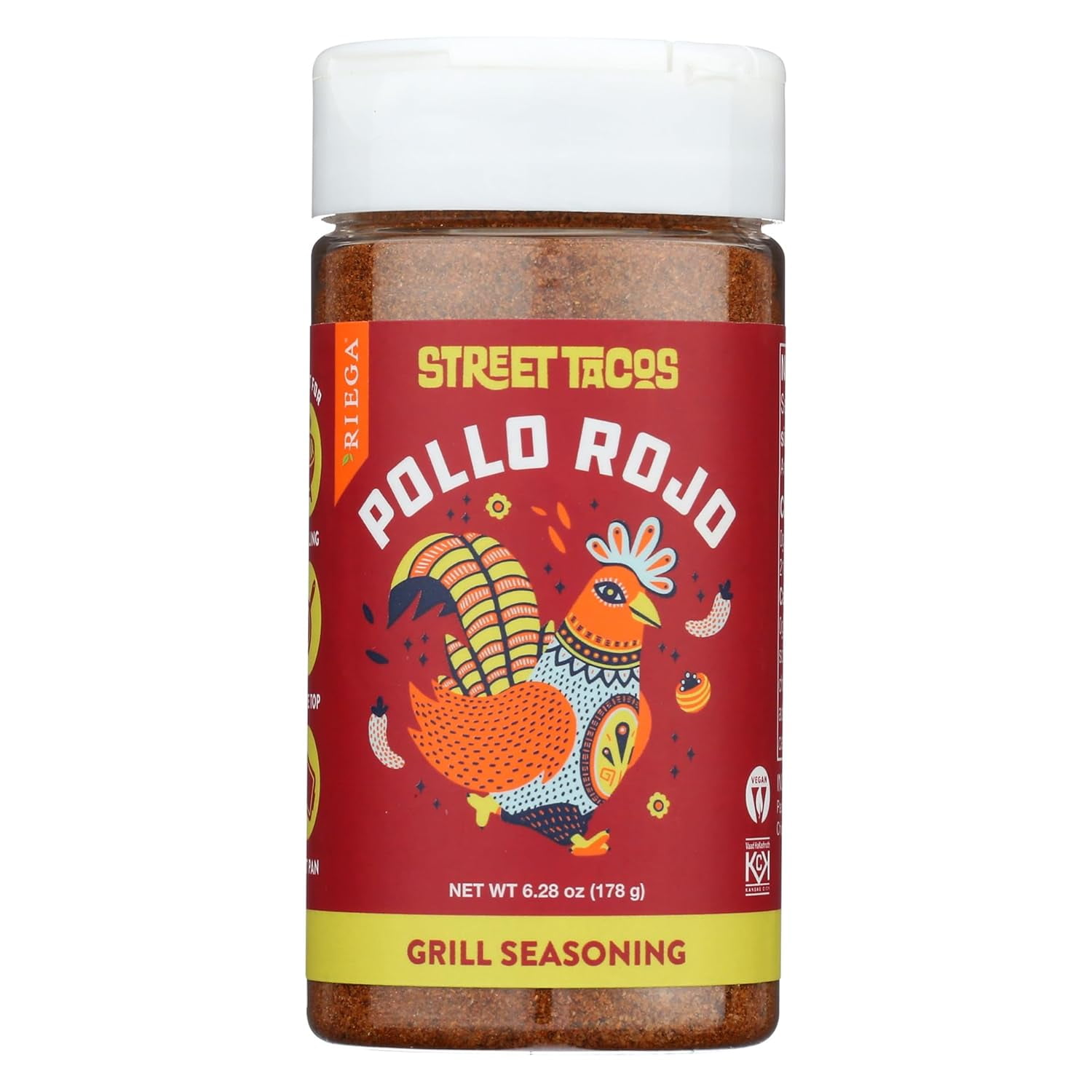 (Pack of 6), Riega Pollo Rojo Street Taco Grill Seasoning, 6.28 oz ...