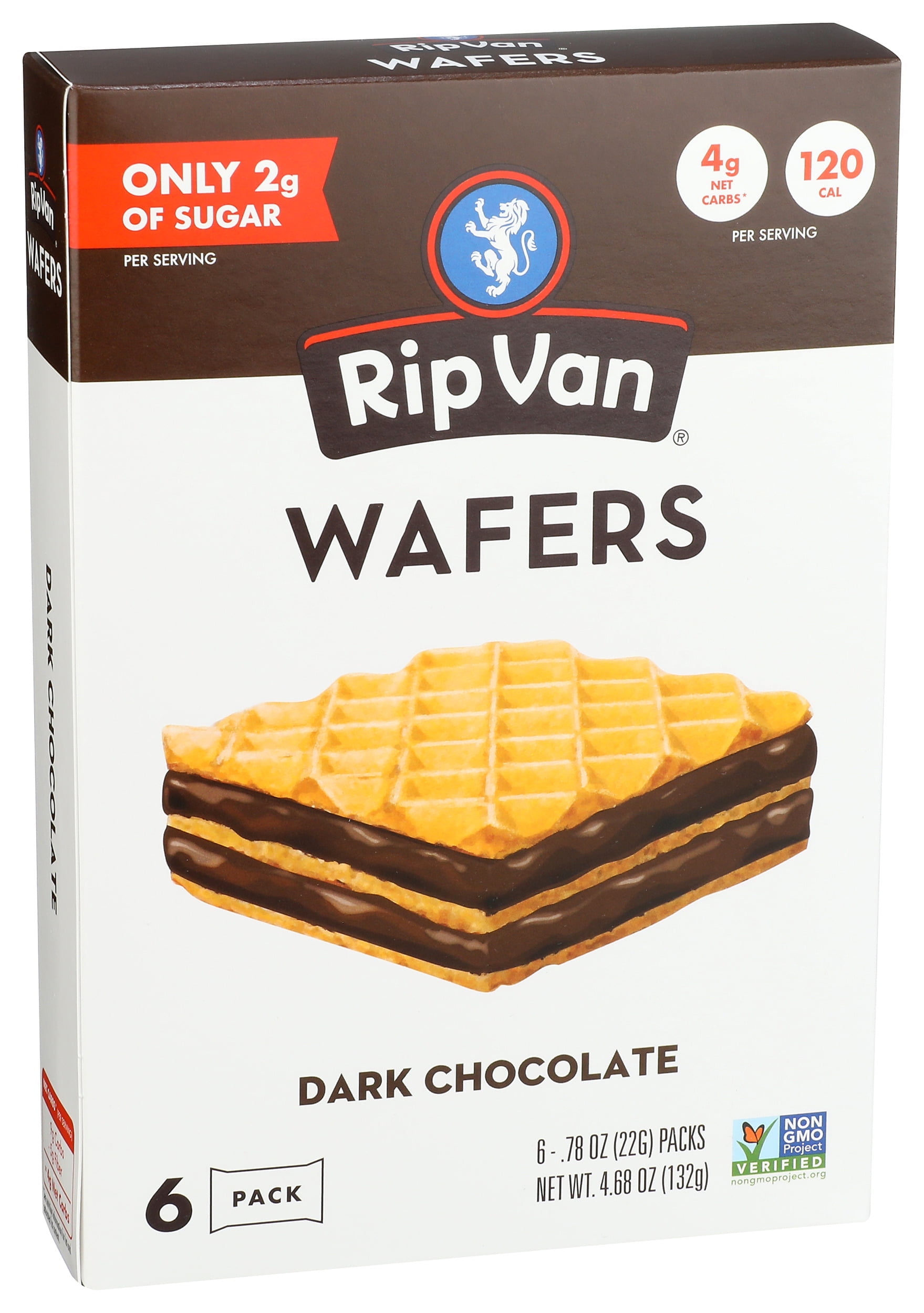 (Pack of 6) Rip Van Dark Chocolate Wafers, 4.68 oz - Walmart.com
