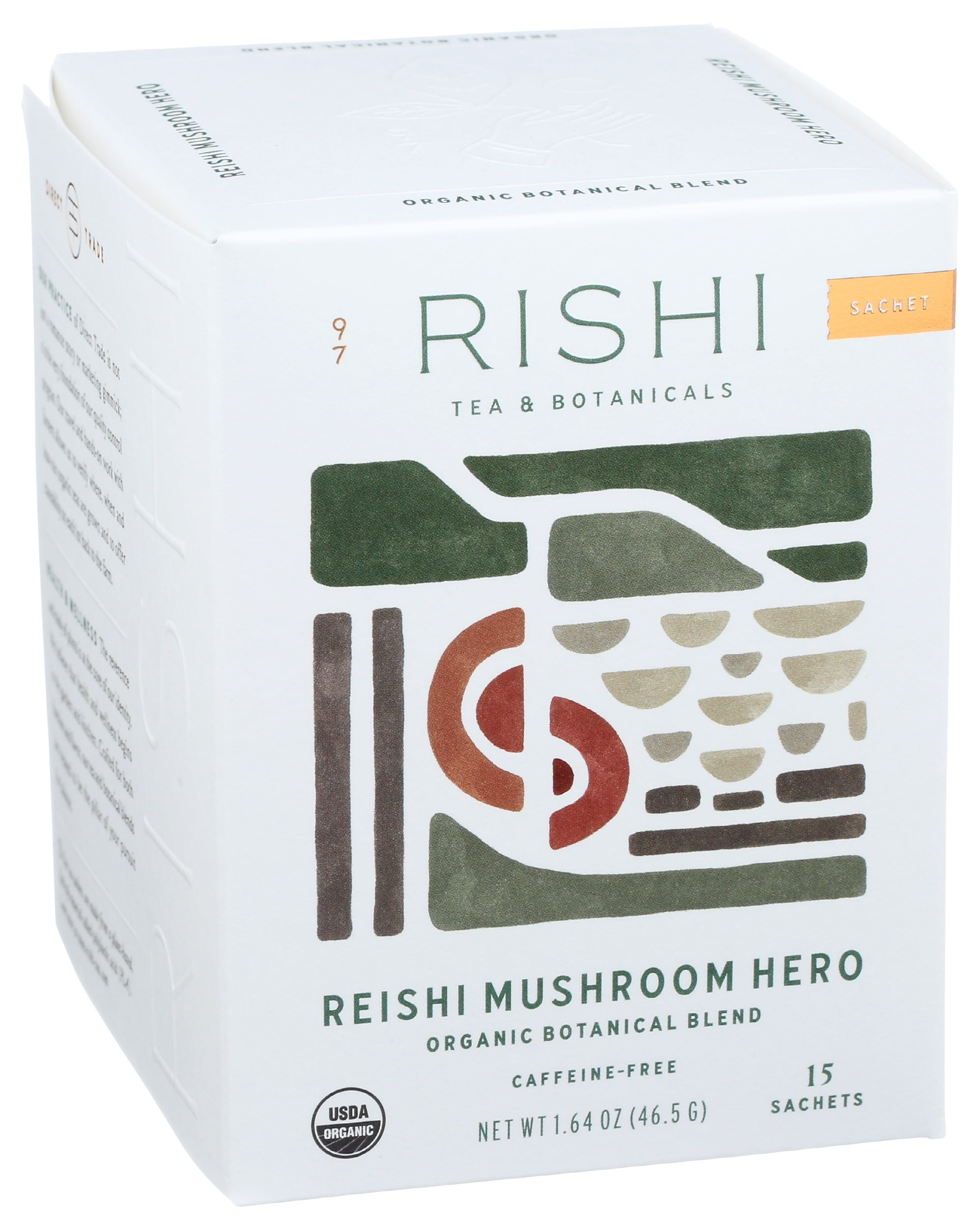 (Pack of 6), Rishi Tea & Botanicals Reishi Mushroom Hero Tea Sachets, 1 ...