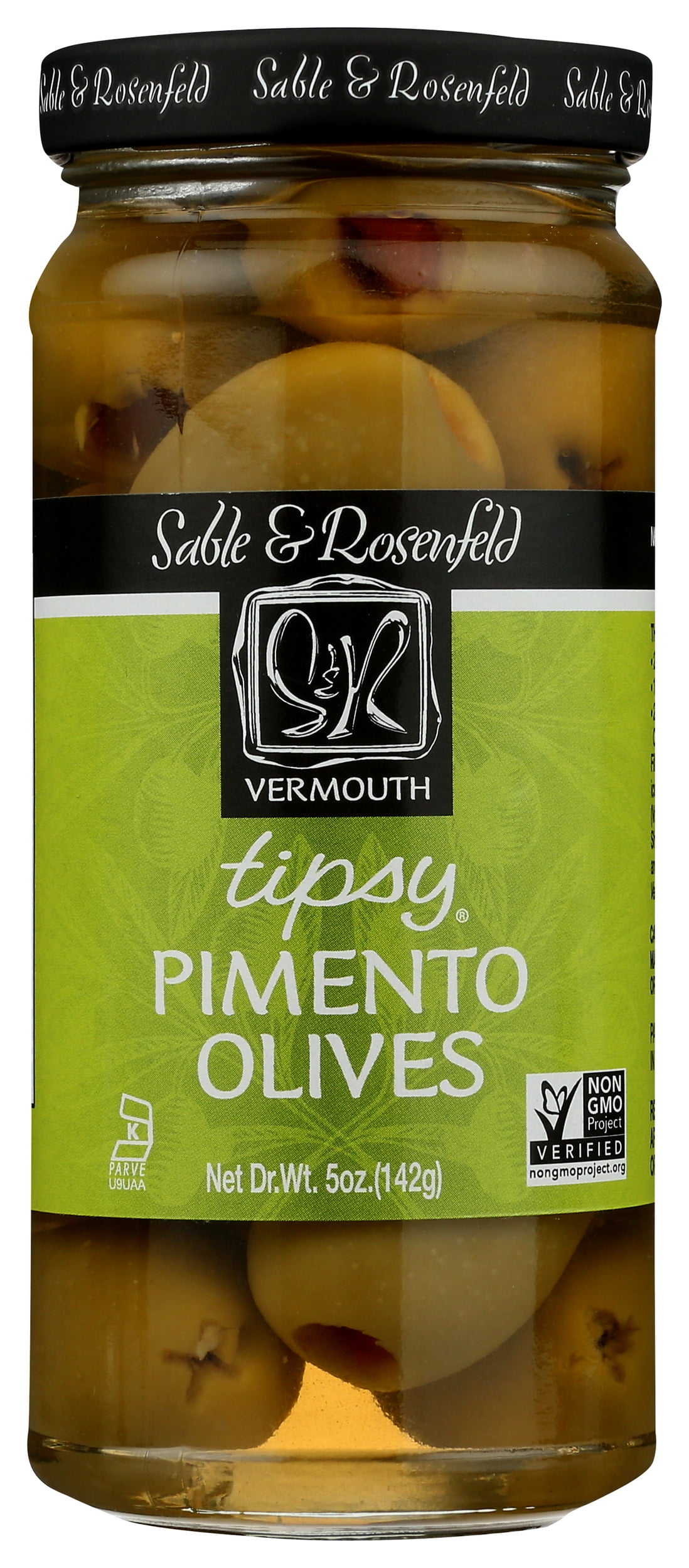 (Pack of 6), Sable & Rosenfeld Vermouth Tipsy Pimento Olives, 4.94 oz ...