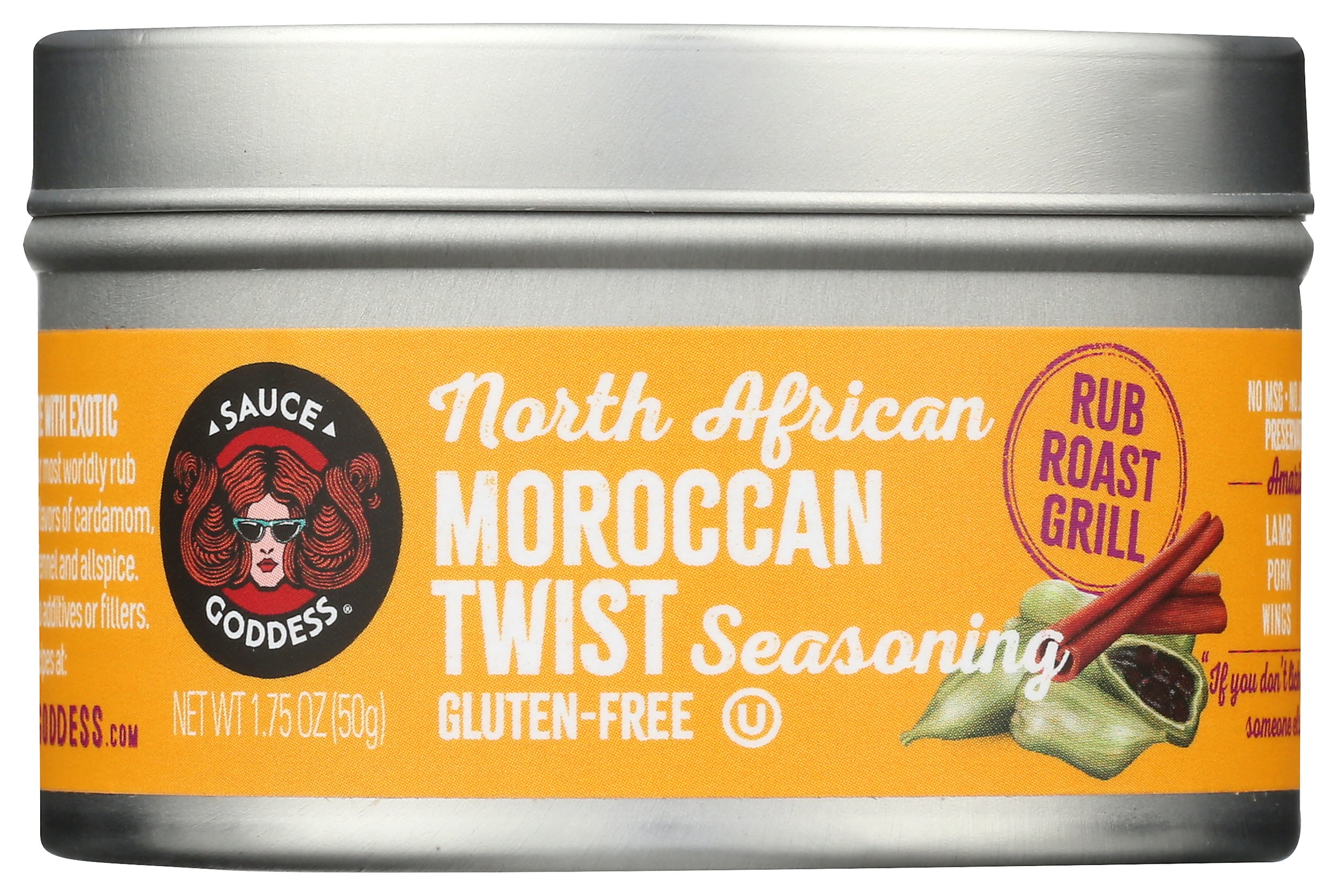 (Pack of 6), Sauce Goddess North African Moroccan Twist Seasoning, 1.75 ...