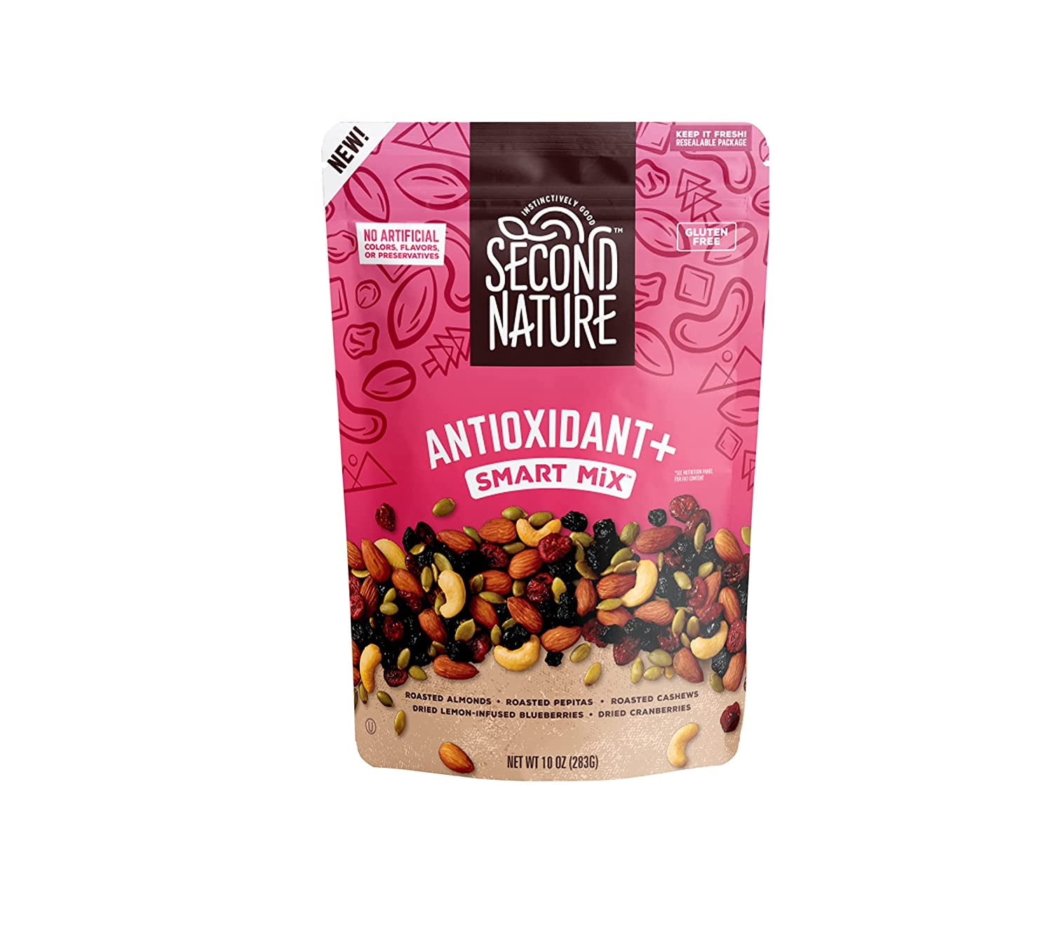 (Pack of 6), Second Nature Antioxidant + Smart Mix Trail Mix, 10 oz ...