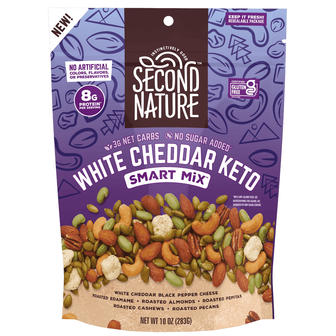 (Pack of 6), Second Nature White Cheddar Keto Smart Mix, 10 oz ...