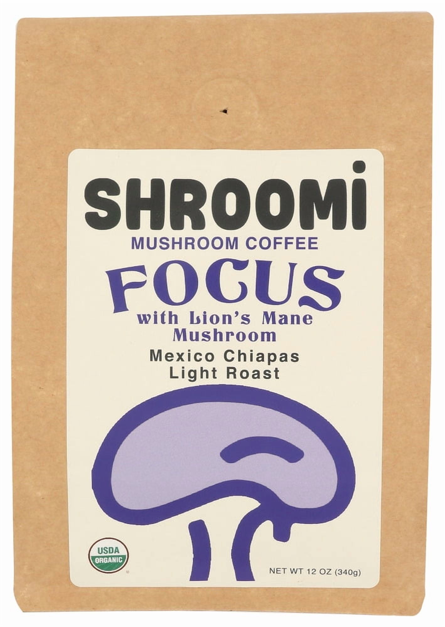 Pack of 6 Shroomi Coffee Mushroom Mexico Light 12 oz - Walmart.com