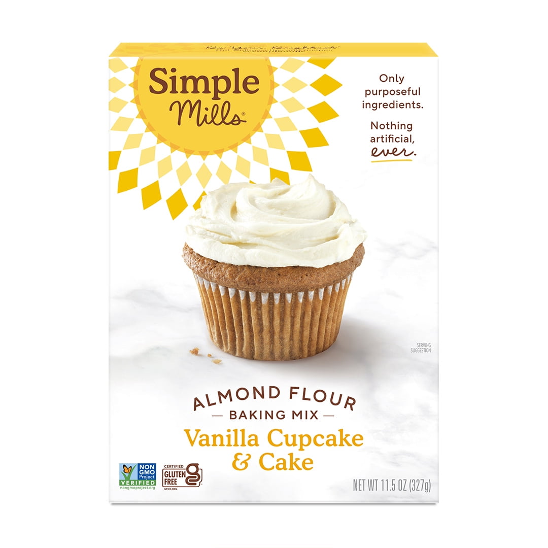 Pack of 6, Simple Mills Vanilla Cupcake & Cake Mix, 11.5 oz - Walmart.com