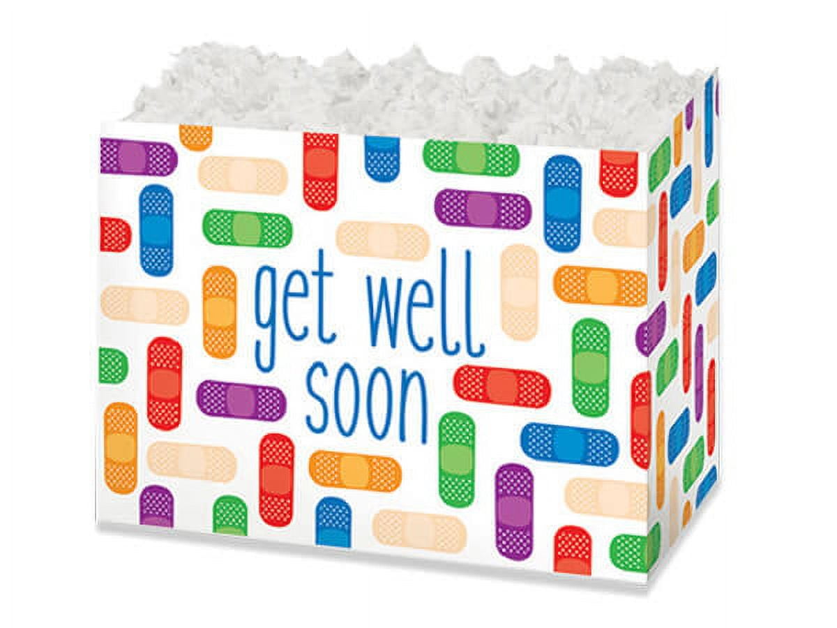 Pack of 6, Small Get Well Soon Basket Boxes 6.75 X 4 X 5" As Great ...