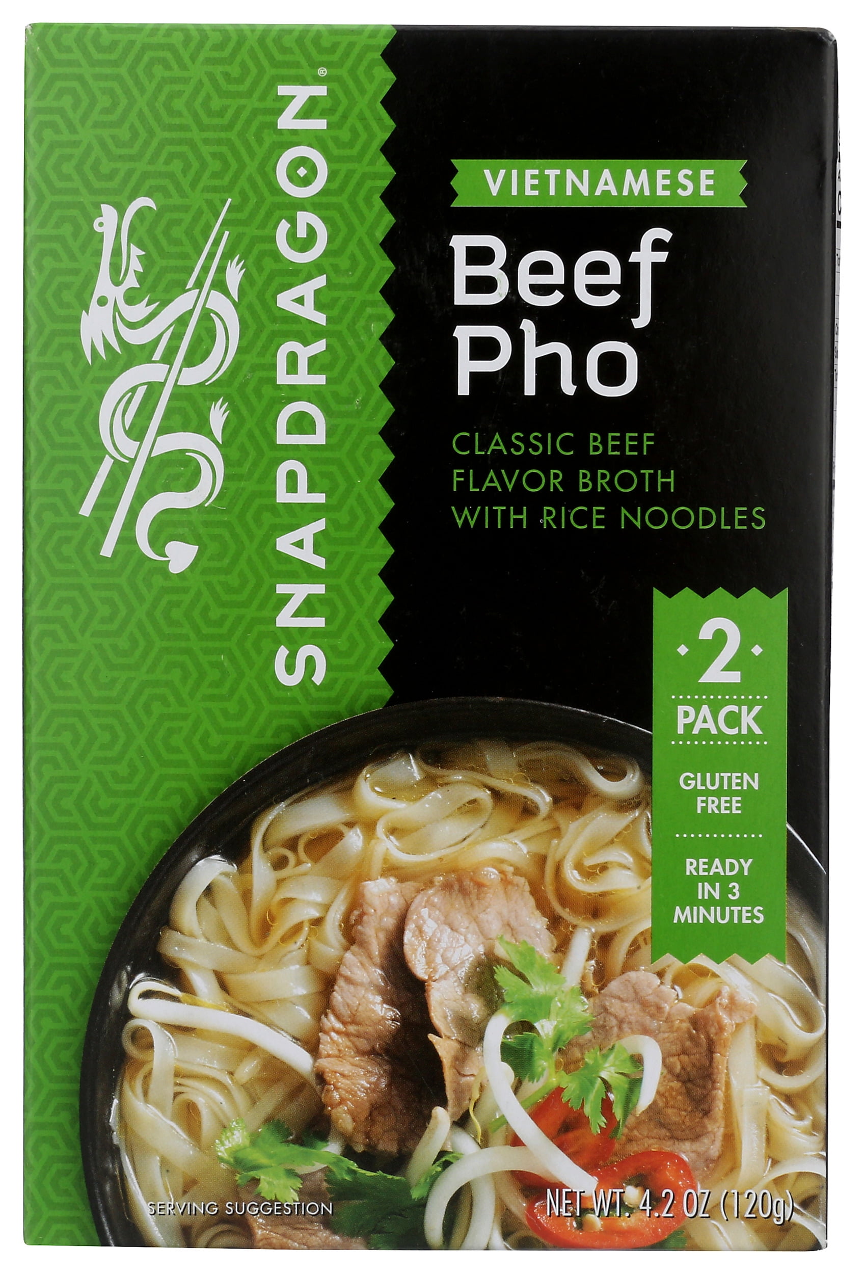 (Pack of 6), Snapdragon Beef Pho 2-Pack, 4.2 oz - Walmart.com