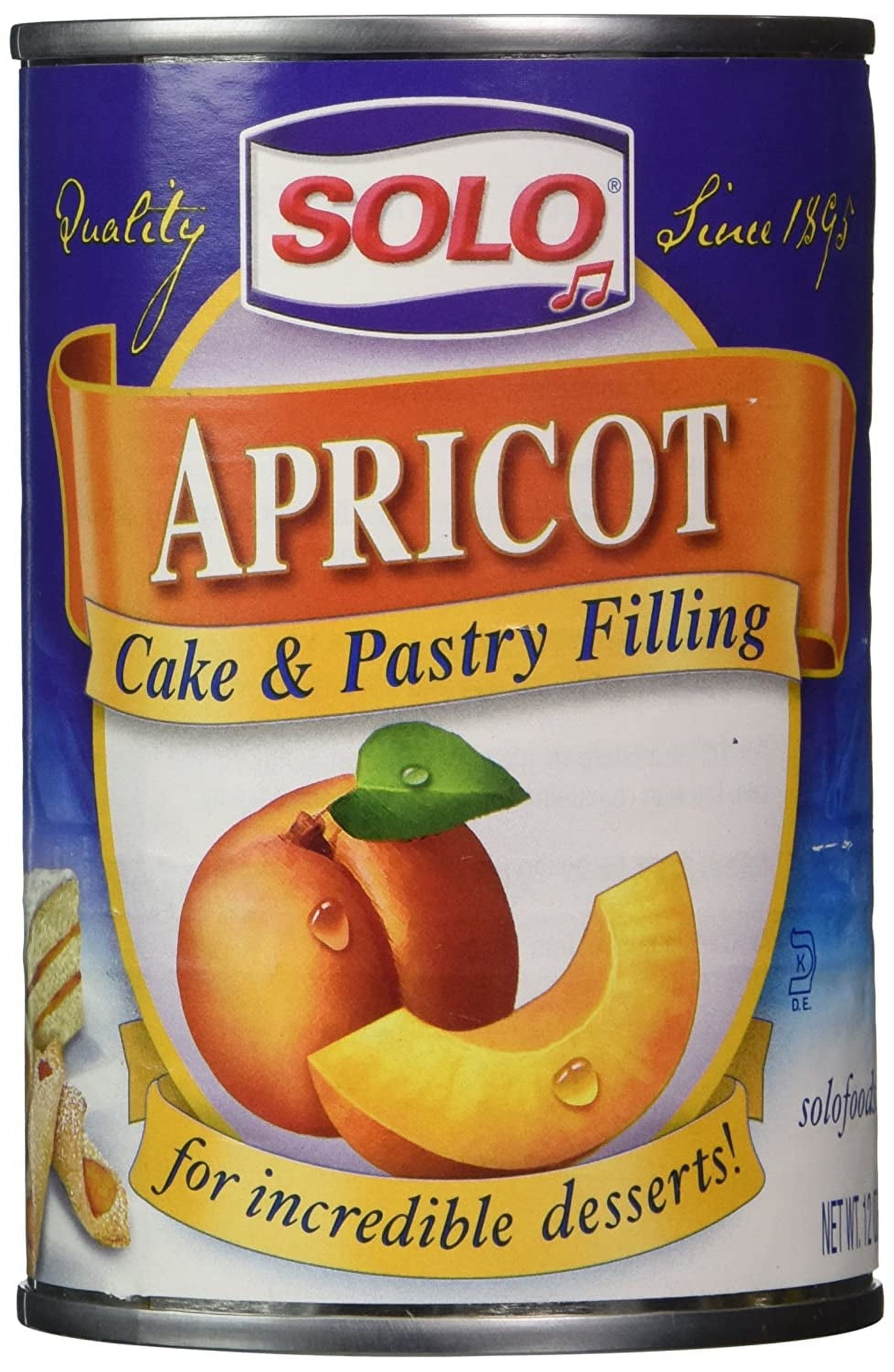Pack of 6, Solo Apricot Cake & Pastry Filling, 12 oz - Walmart.com