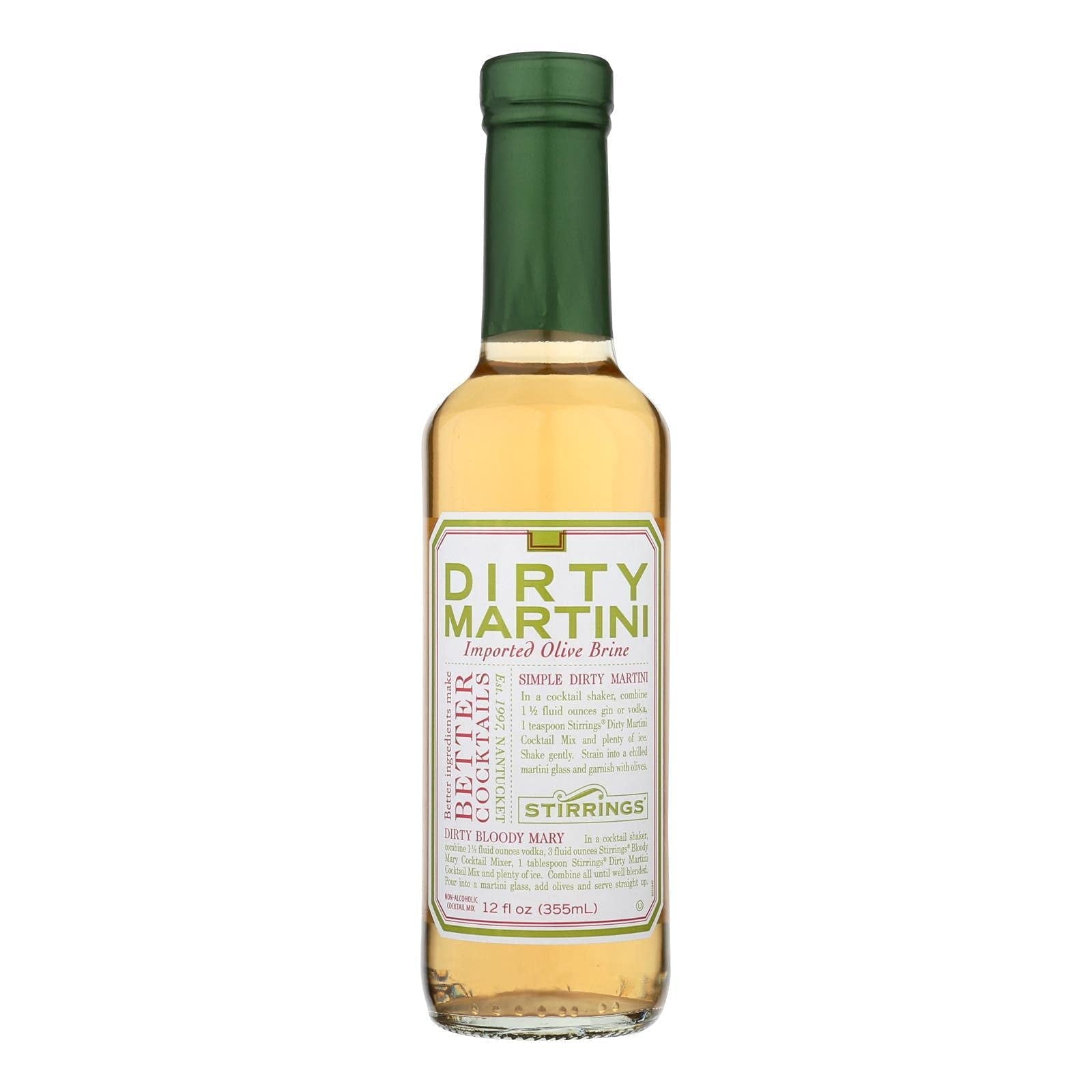 (Pack of 6) Stirrings Dirty Martini Cocktail Mixer, 12 oz - Walmart.com