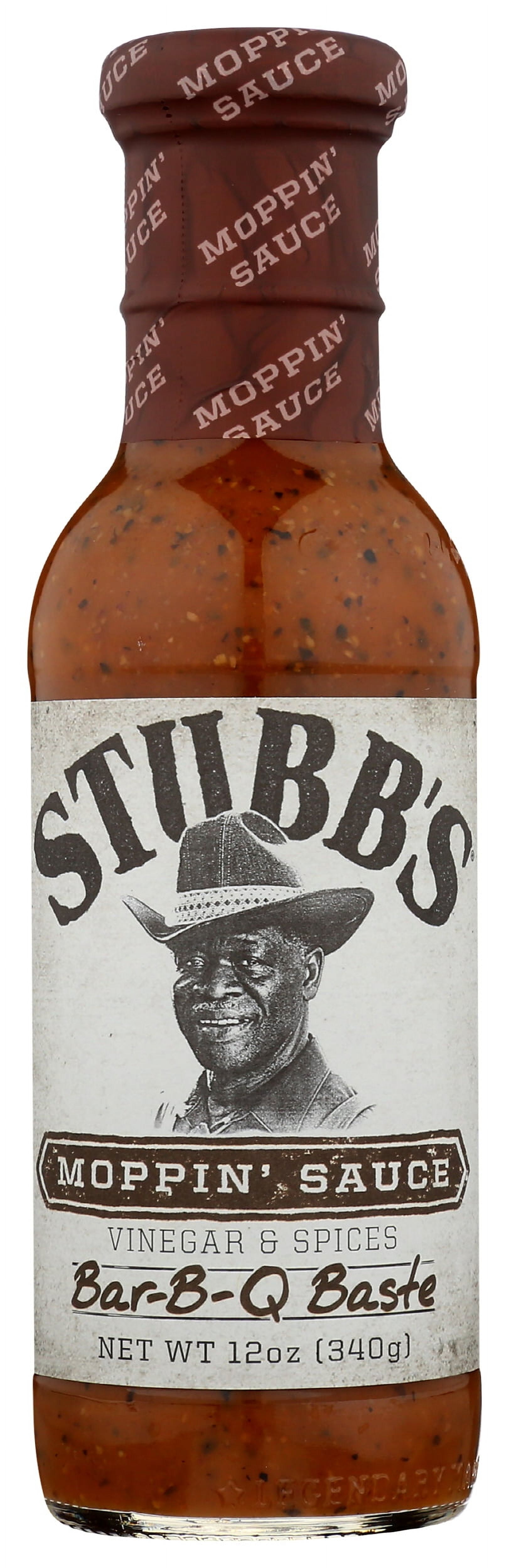 Pack of 6, Stubbs Vinegar & Spice Moppin Sauce Bar-B-Q Baste, 12 oz ...