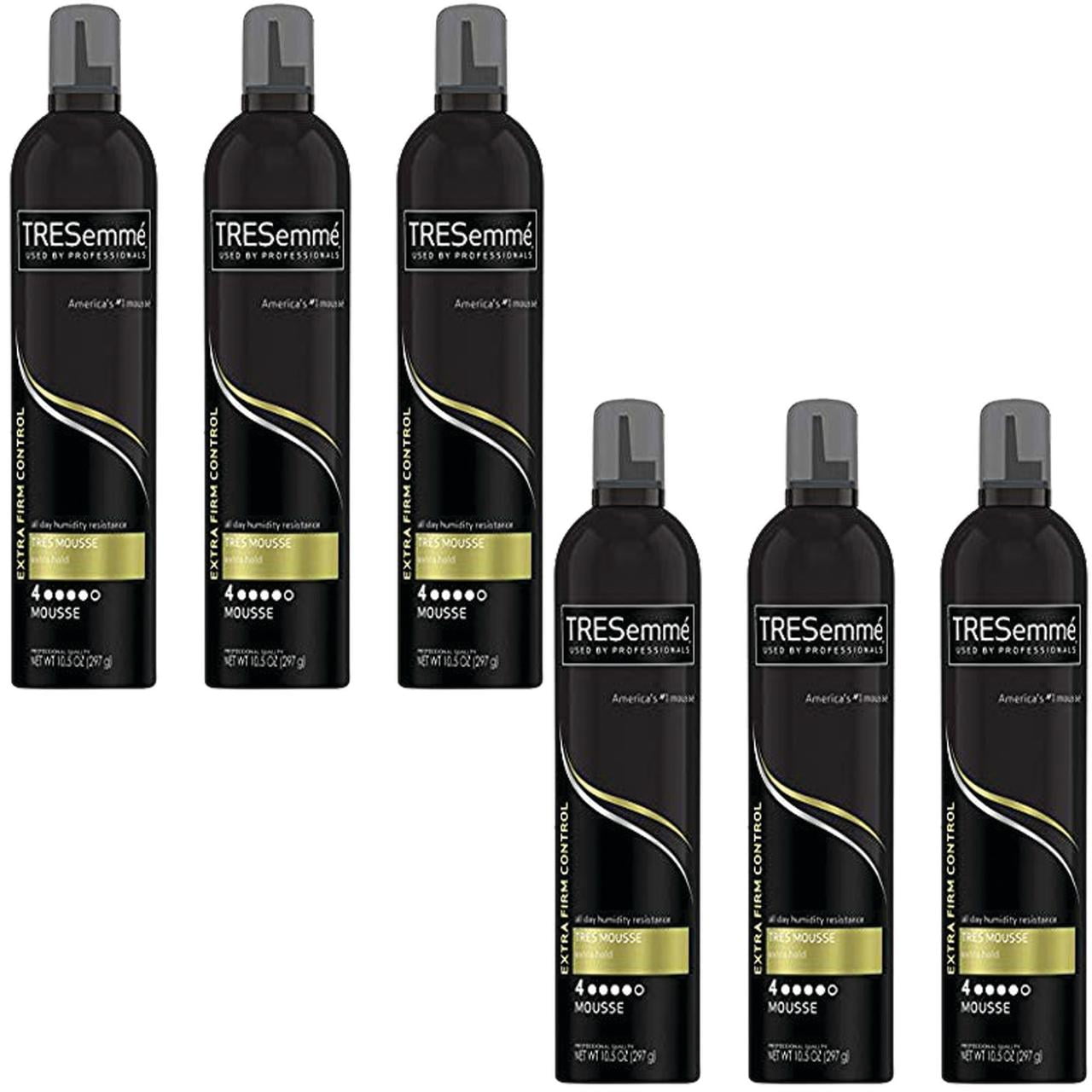 Pack of (6) TRESemme Tres Mousse Tres Extra Hold Firm Control Mousse ...