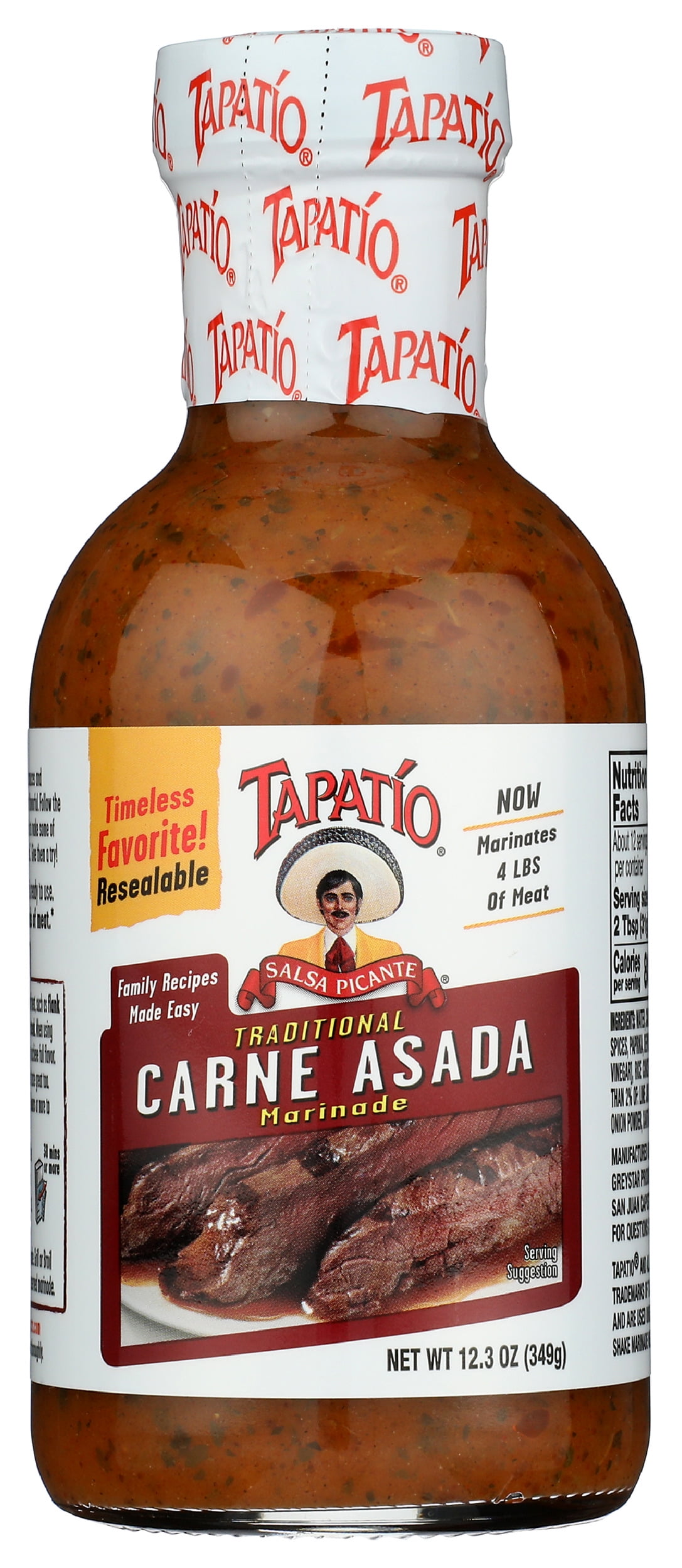 Pack of 6, Tapatio Carne Asada Marinade, 12.3 oz - Walmart.com