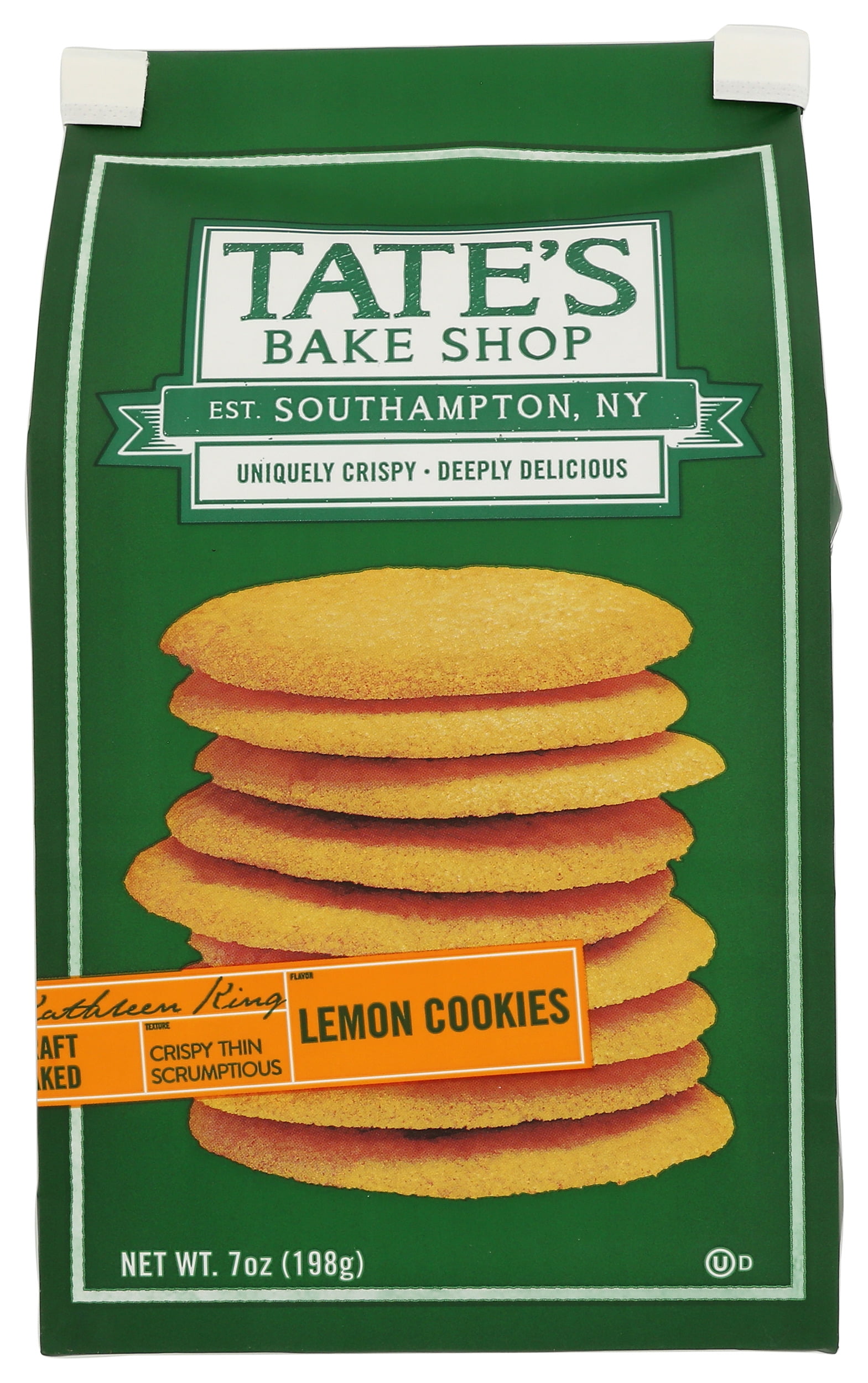 Pack of 6, Tates Crisp Thin Lemon Cookies, 7 oz - Walmart.com