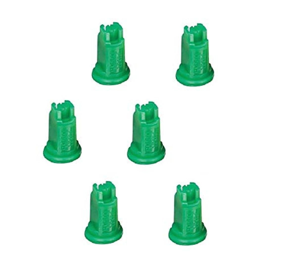 Pack of 6 - TeeJet Air Induction XR Flat Spray Tips Green 110° 0.15 GPM ...