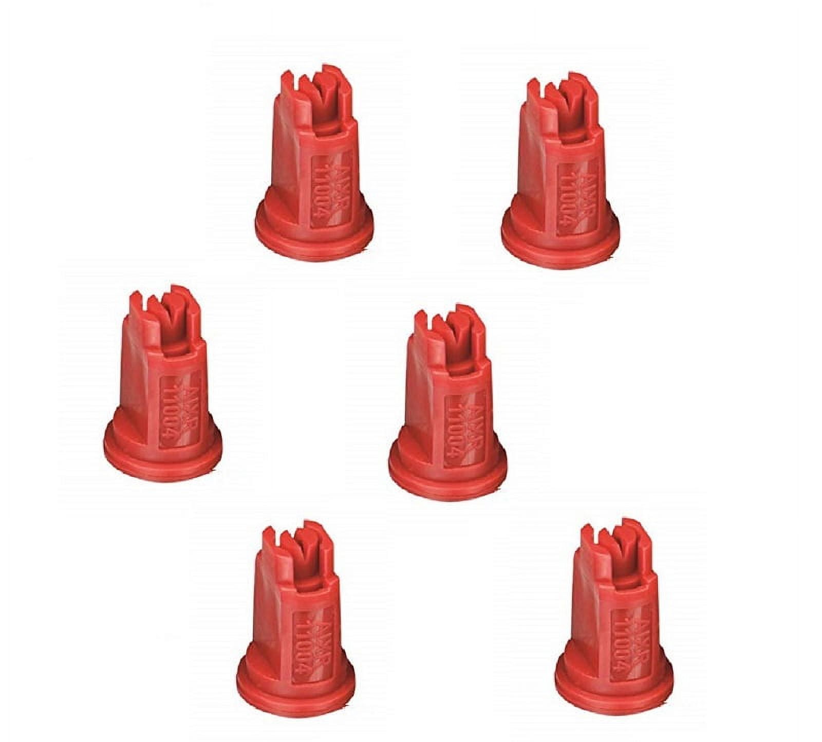 Pack of 6 - TeeJet Air Induction XR Flat Spray Tips Red 110° 0.4 GPM ...