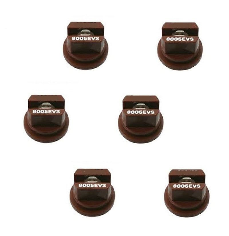 Pack of 6 - TeeJet Even Flat Spray Tip 80° Polymer w/SS Insert 0.50 GPM ...