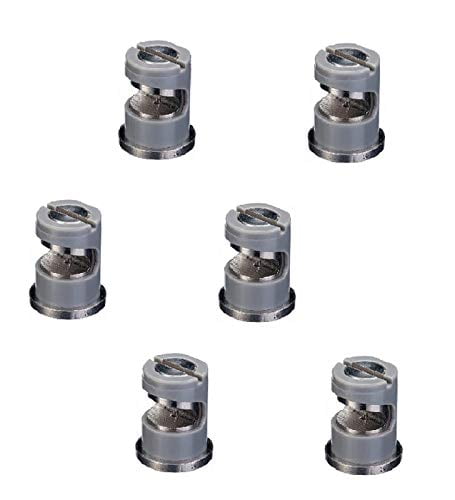 Pack of 6 - TeeJet FloodJet Gray SS Wide Angle Flat Spray Tips 0.6 GPM ...