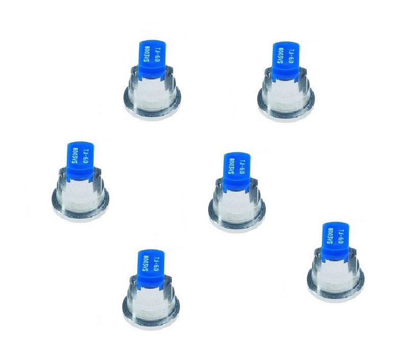 Pack of 6 - TeeJet TwinJet Twin Flat Spray Tips Stainless Steel w/ 80 ...
