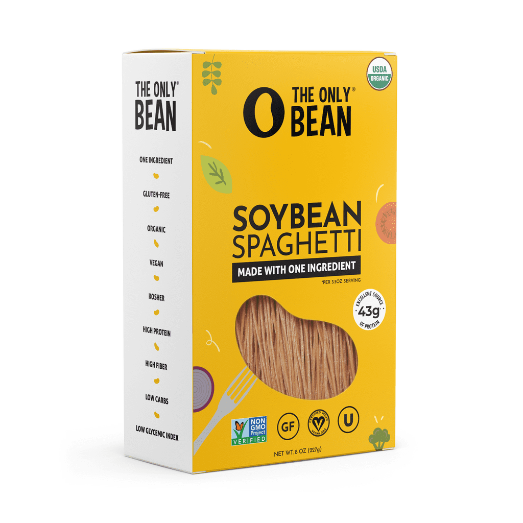 Pack of 6, The Only Bean Organic Soybean Spaghetti Bean Pasta, 8 oz ...