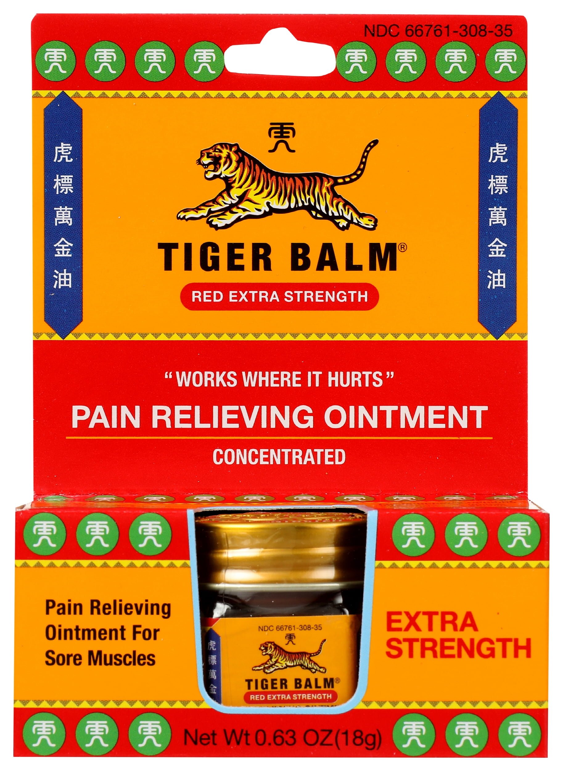 Pack of 6, Tiger Balm Extra Strength Ointment for Arthritis & Joint ...