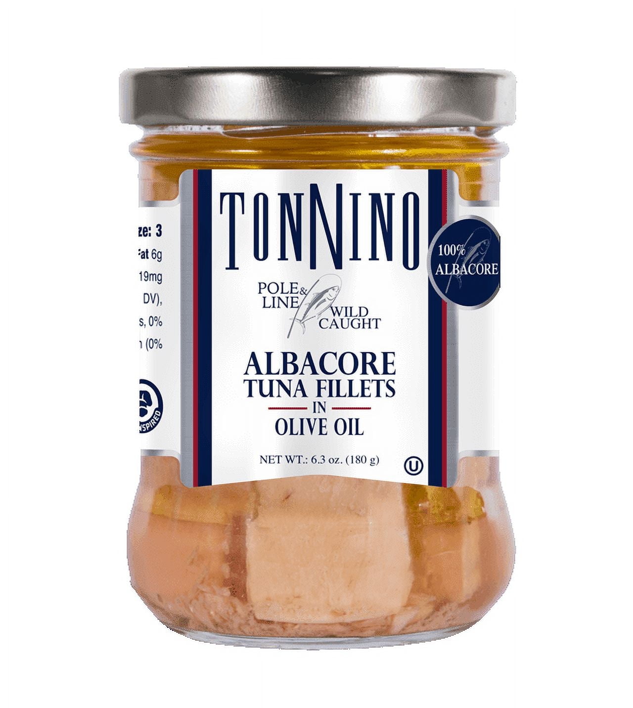 (Pack of 6) Tonnino Albacore Tuna Fillets in Olive Oil, 6.3 oz ...