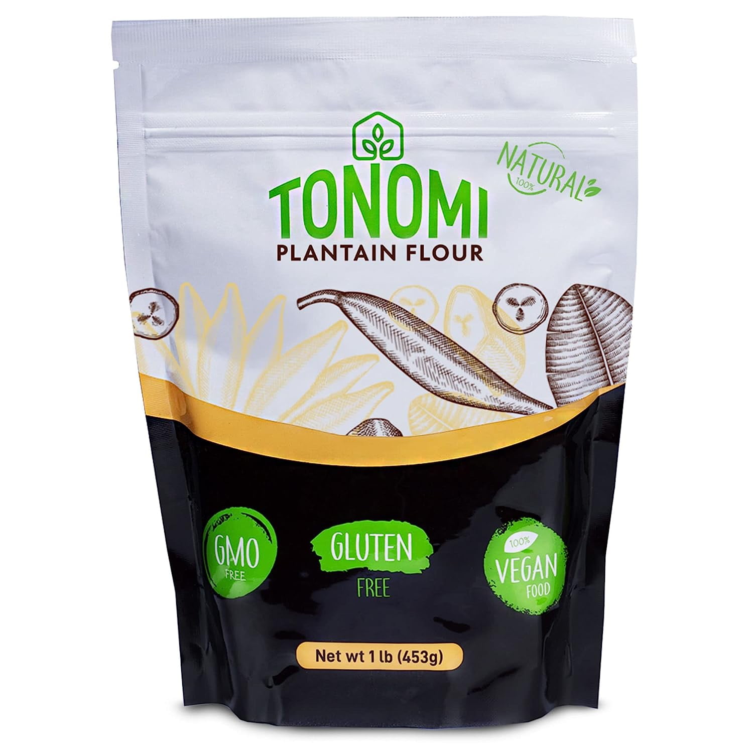 Pack of 6, Tonomi Gluten Free Plantain Baking Flour, 1 lb - Walmart.com