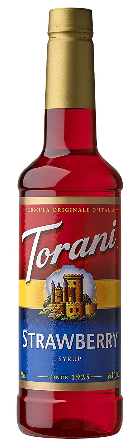 Pack of 6, Torani Strawberry Syrup, 25.4 fl oz - Walmart.com