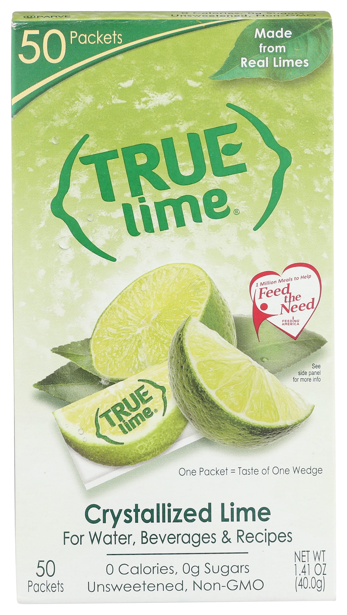 Pack of 6, True Citrus Crystallized Lime 50 Packets , 1.41 oz - Walmart.com