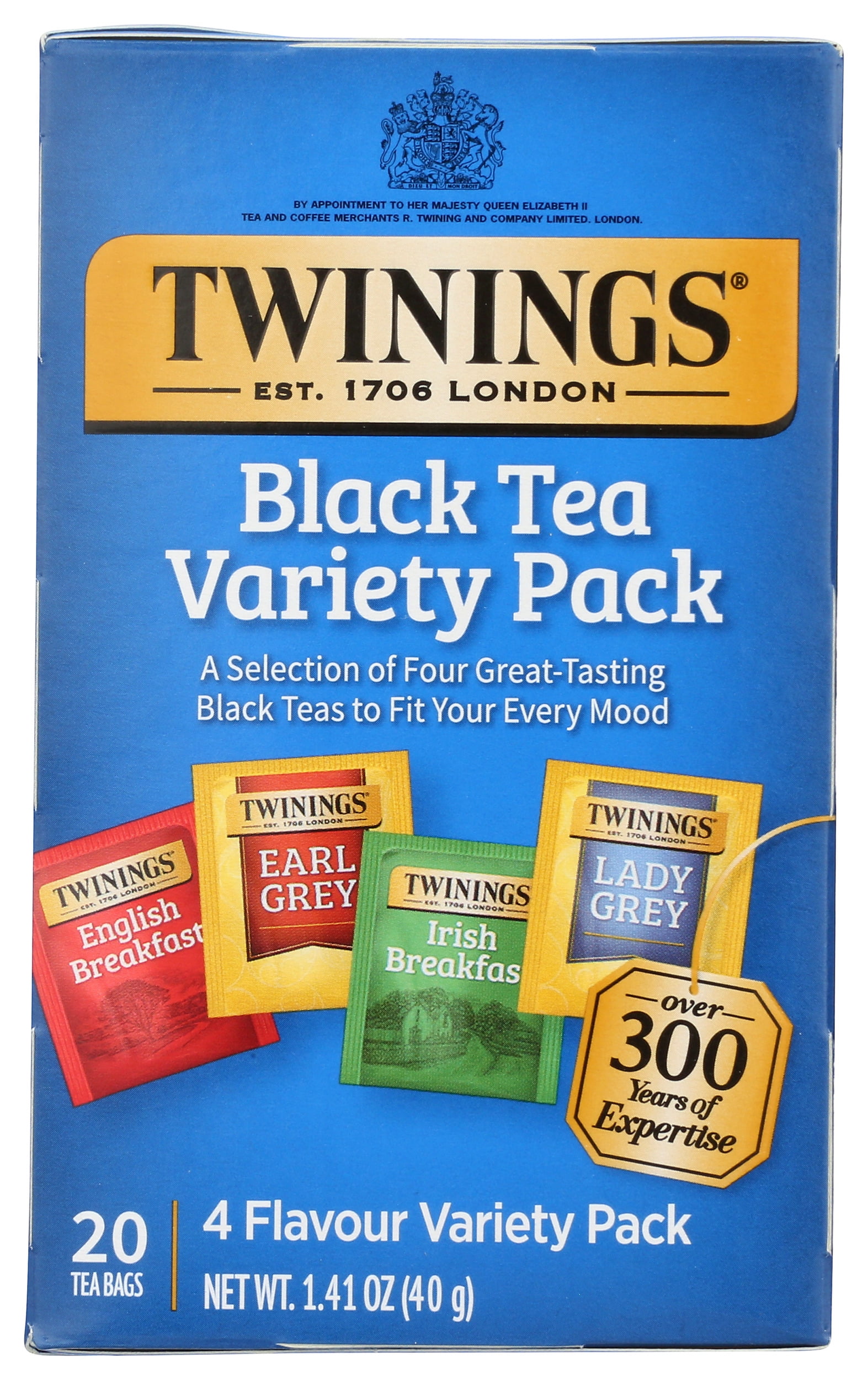 Pack of 6, Twining Tea Black Tea Variety Pack, 20 bg - Walmart.com