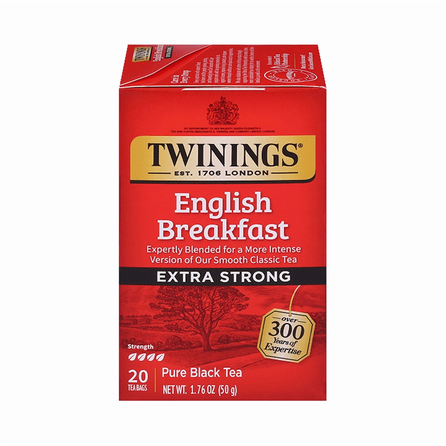 Pack of 6, Twining Tea Extra Strong English Breakfast Black Tea - 20 ...