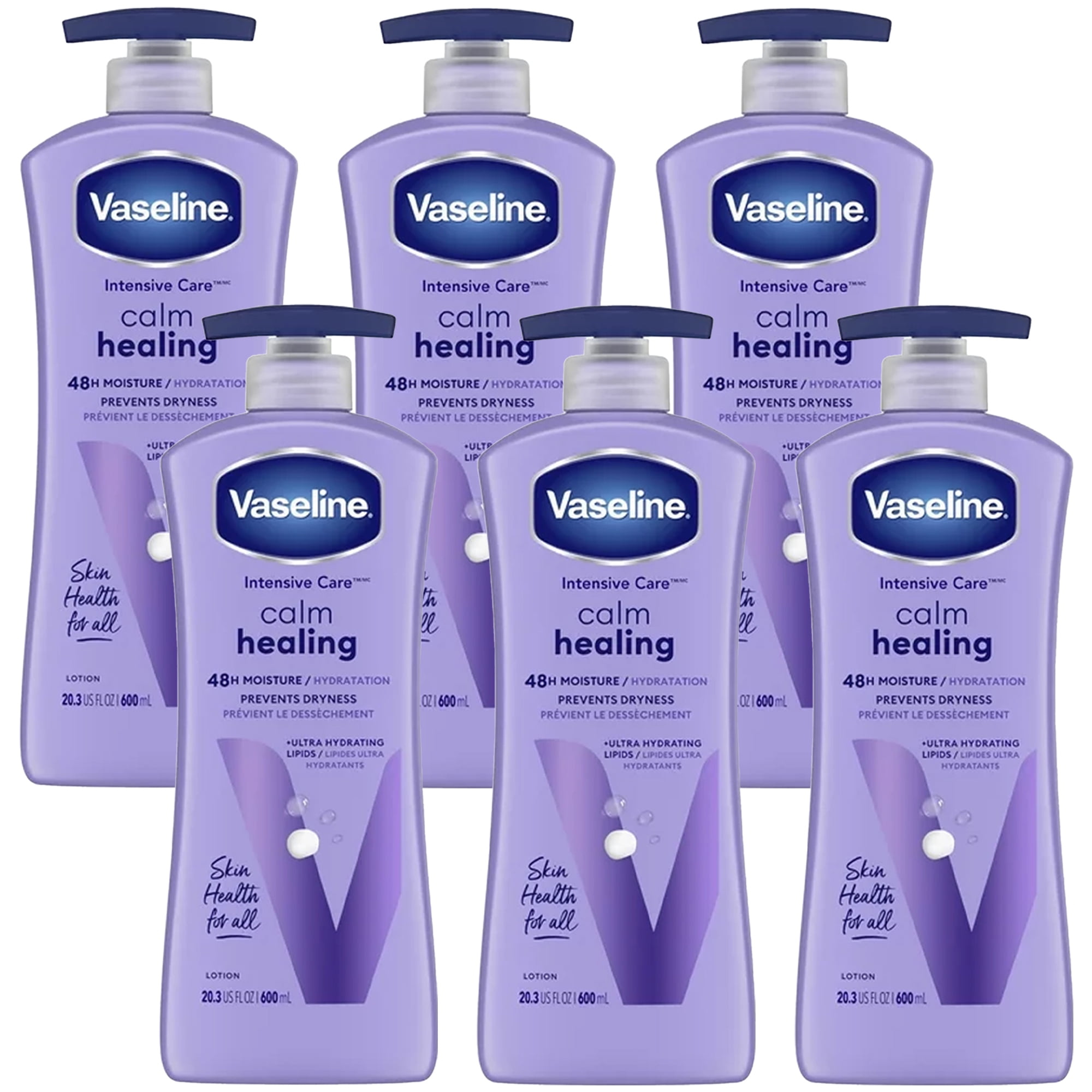 Pack of (6) Vaseline Intensive Care™ Calm Healing Body Lotion for Dry ...