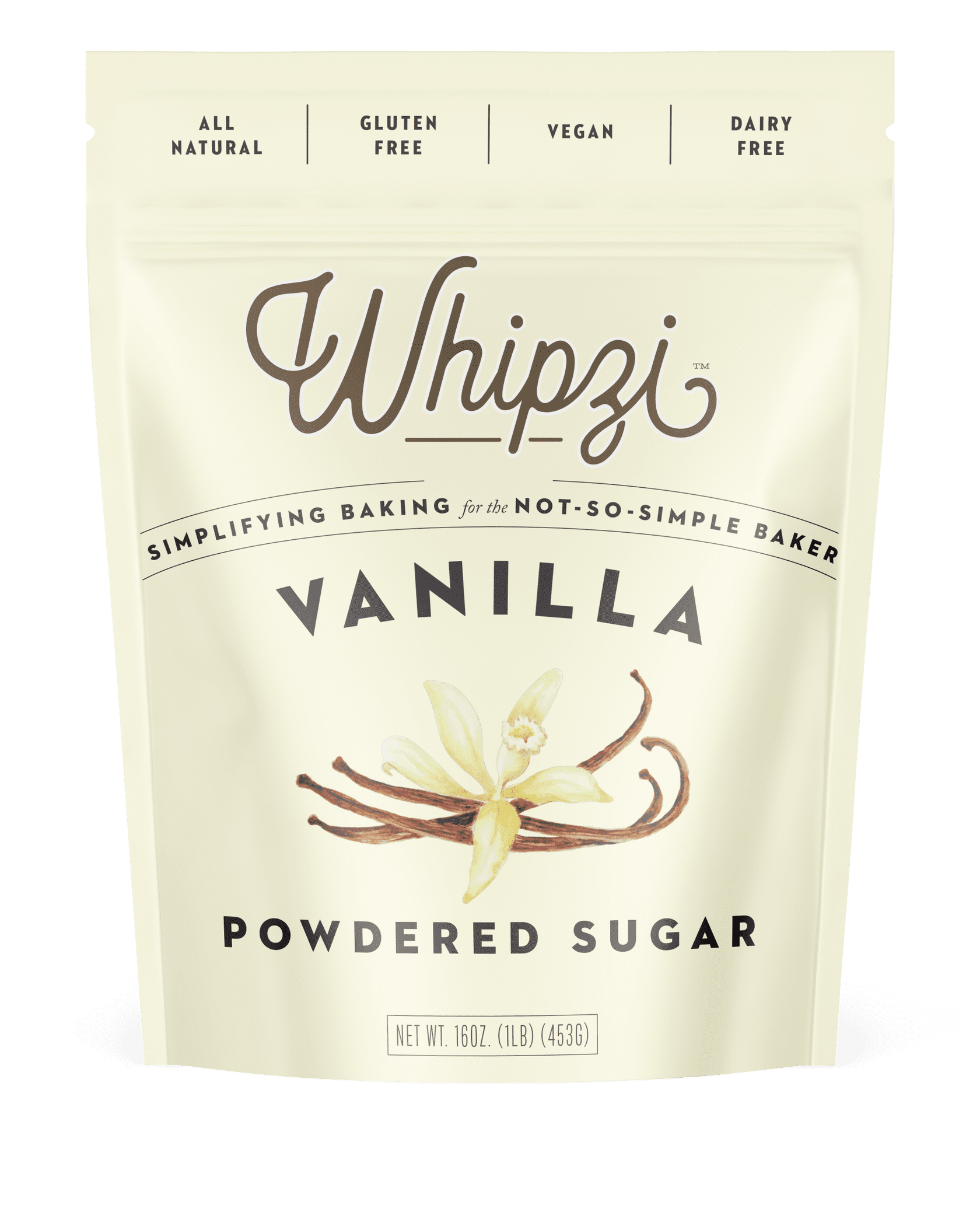 Pack of 6 Whipzi Powdered Sugar Vanilla 1 lb - Walmart.com
