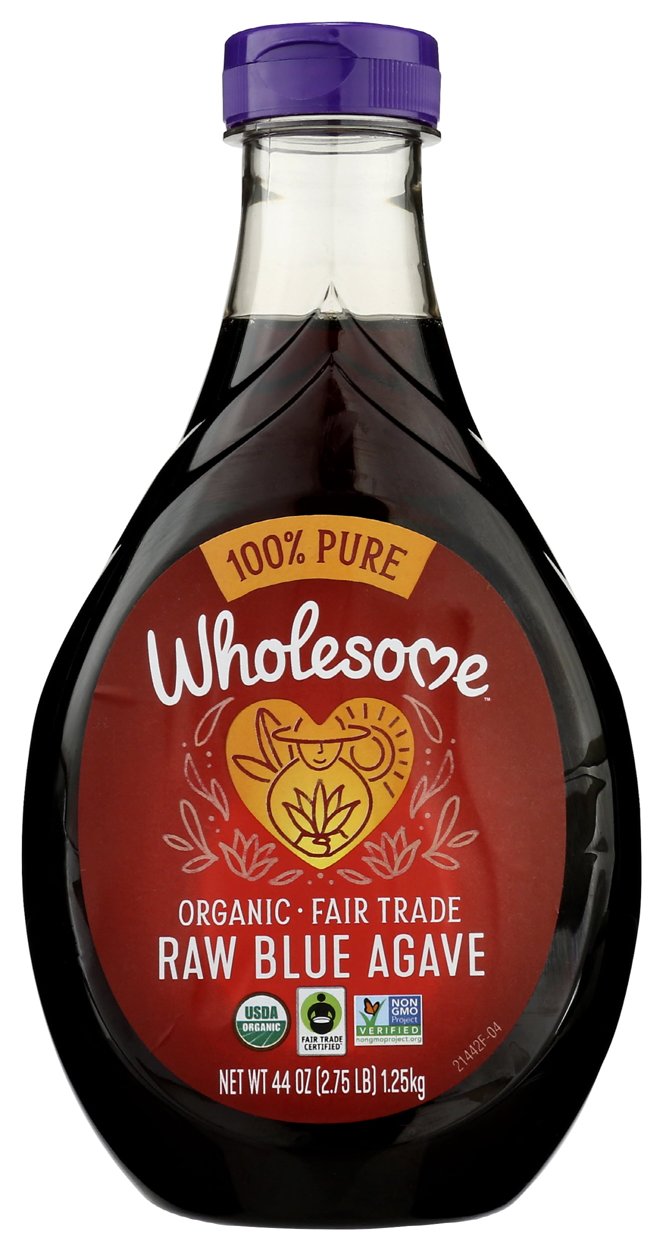 Pack of 6, Wholesome Organic Fair Trade Raw Blue Agave Nectar, 44 oz ...